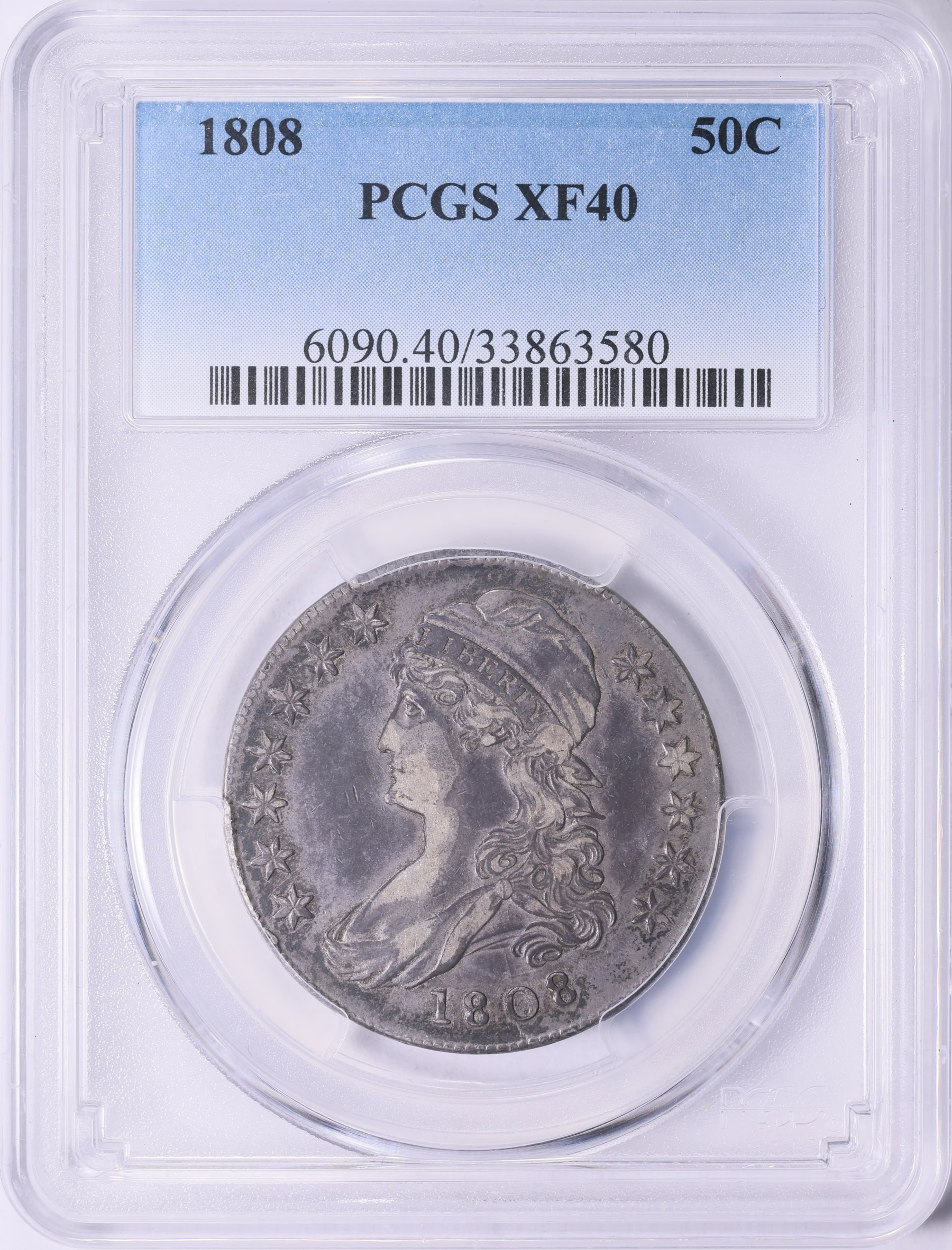 1808 Capped Bust Half Dollar PCGS XF-40 (Item 2023862 ...