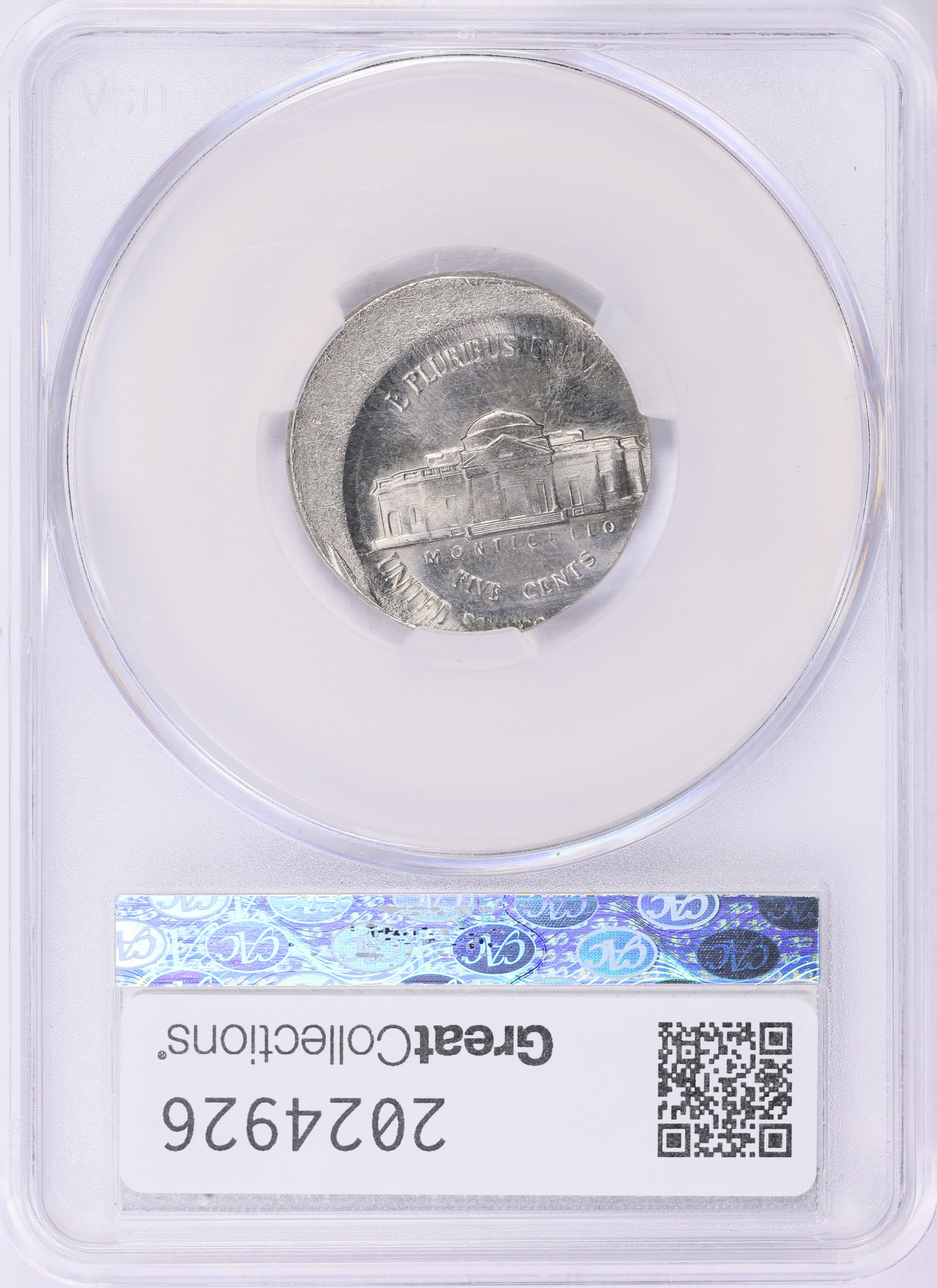 Mint Error 1995-P Jefferson Nickel Struck 15% Off-Center CACG MS-65 ...