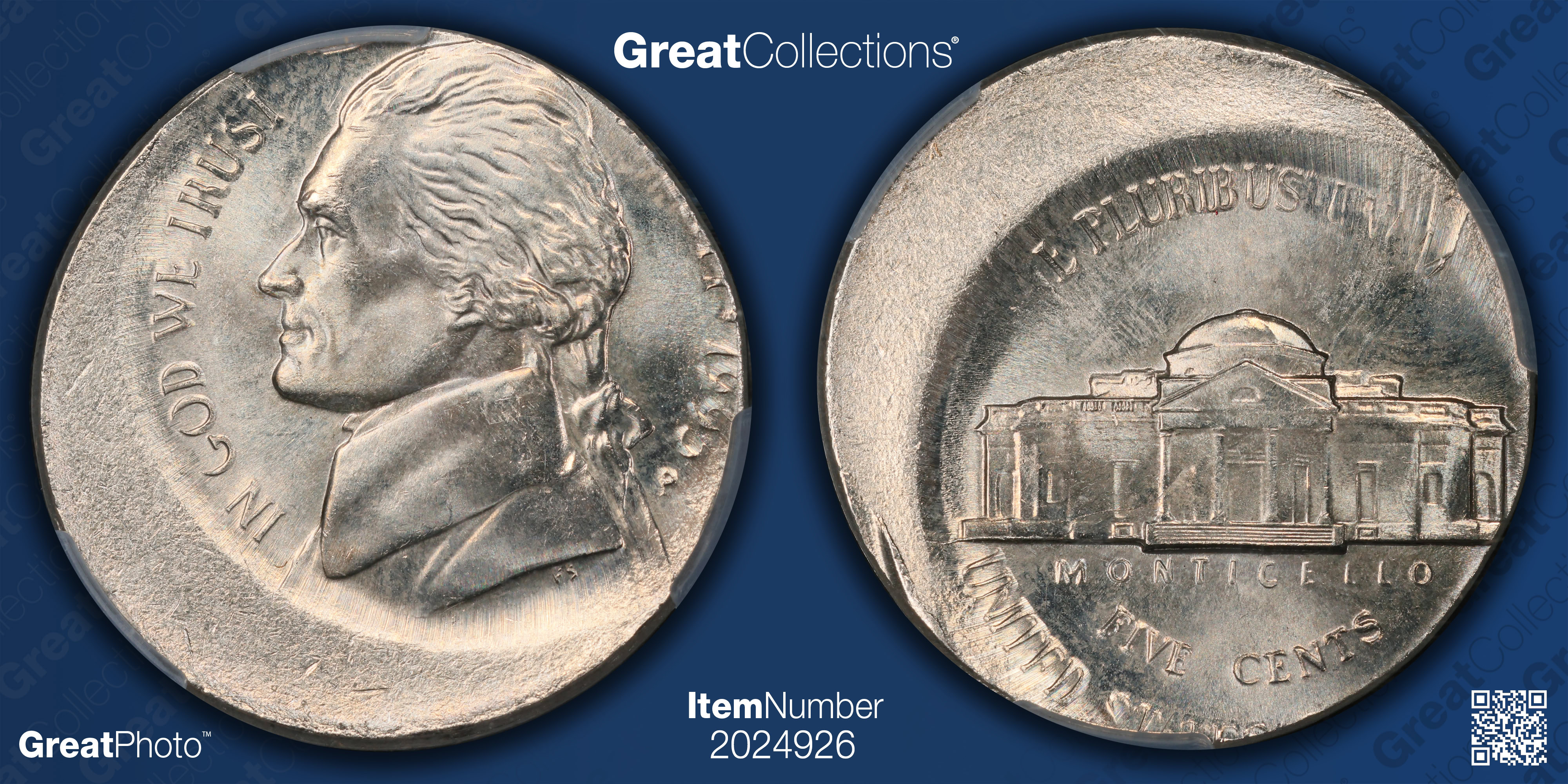 Mint Error 1995-P Jefferson Nickel Struck 15% Off-Center CACG MS-65 ...