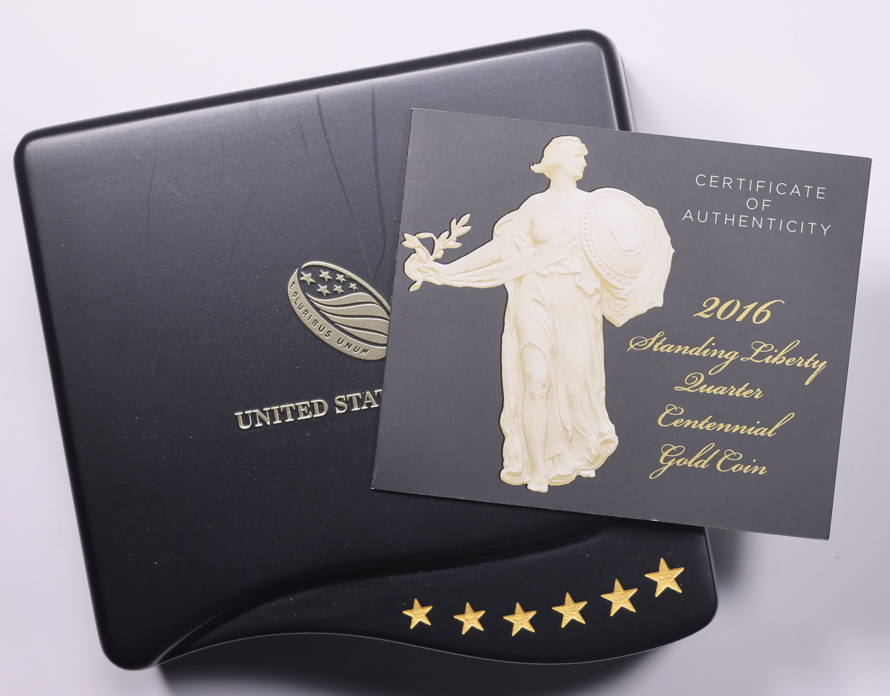 2016-W Standing Liberty Quarter 100th Anniversary Gold With Original ...