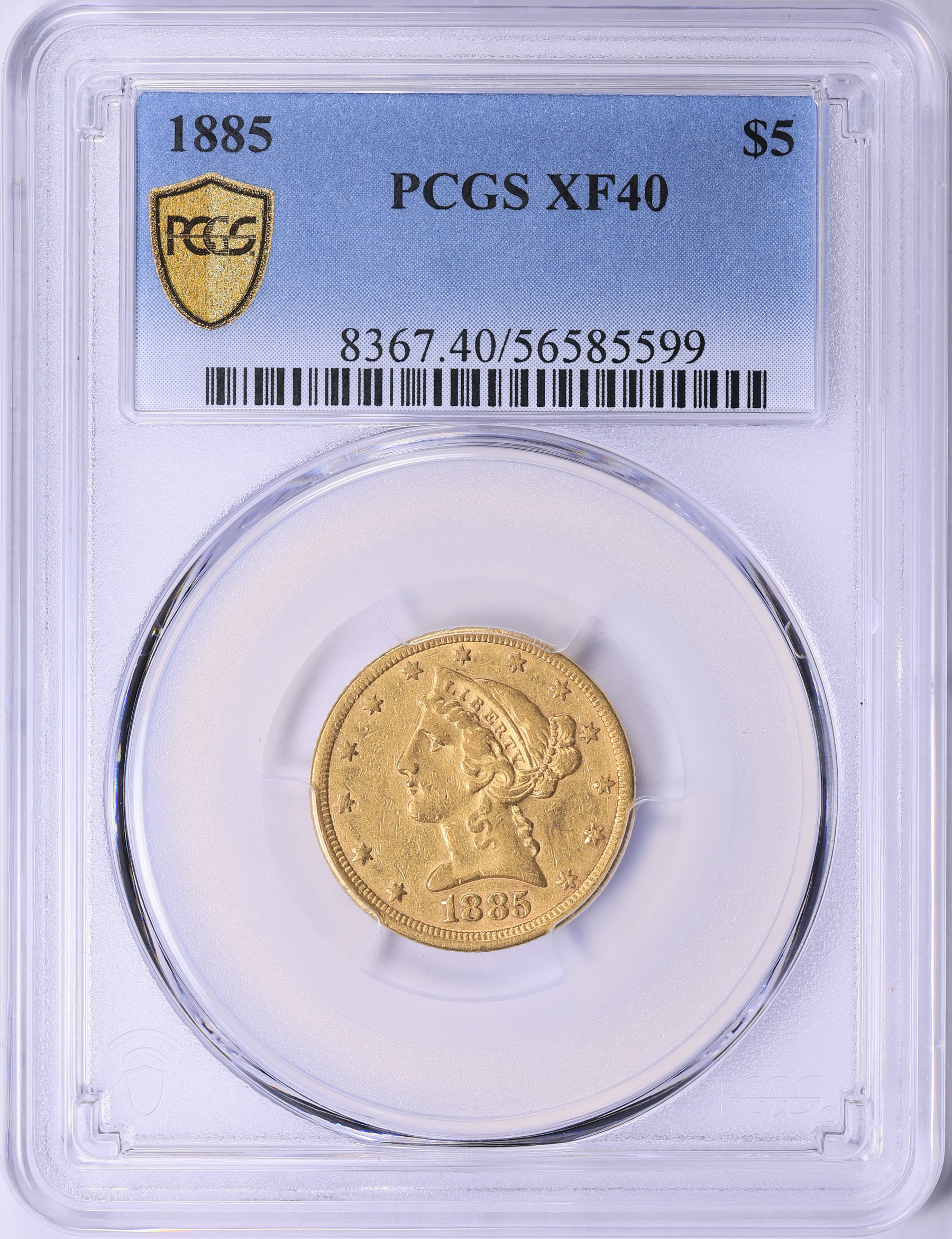 1885 Liberty Gold Half Eagle PCGS XF-40 (Item 2025771 ...