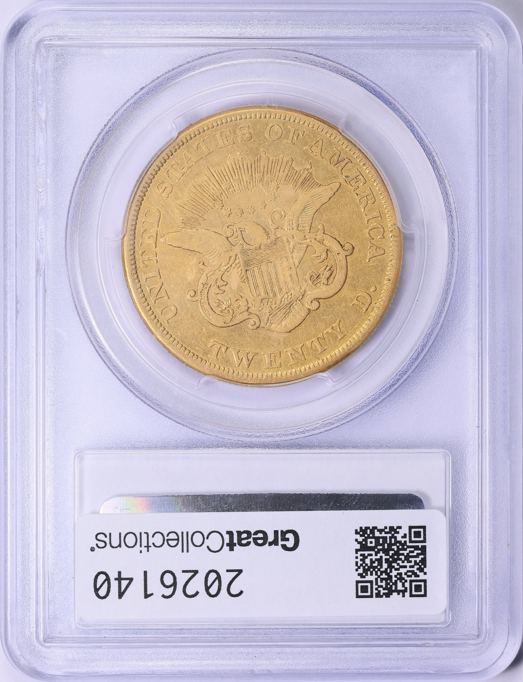 1856 Liberty Gold Double Eagle PCGS F-15 (Item 2026140 ...