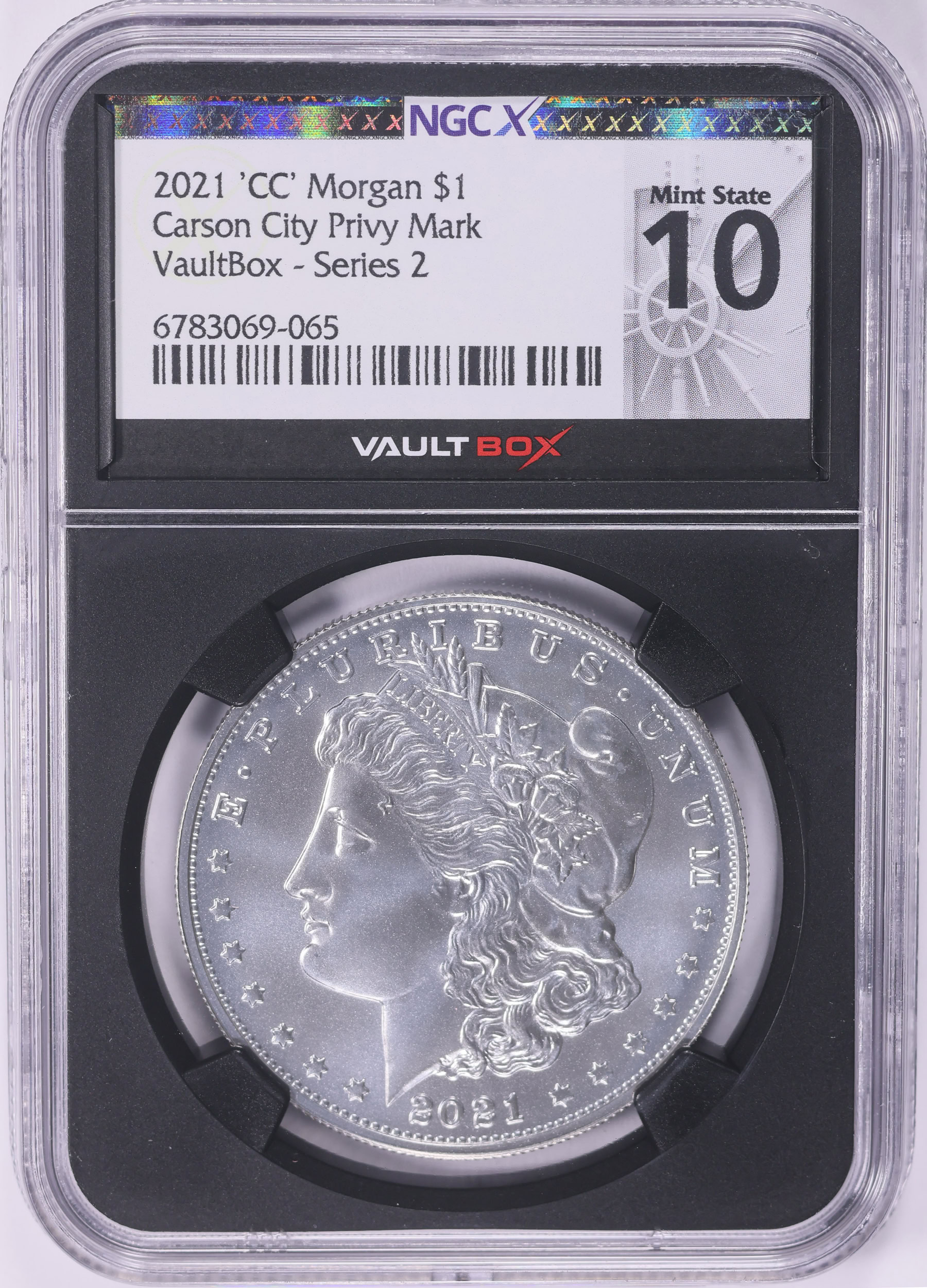 2021-CC Morgan Silver Dollar CC Privy 100th Anniversary NGCX Mint State ...