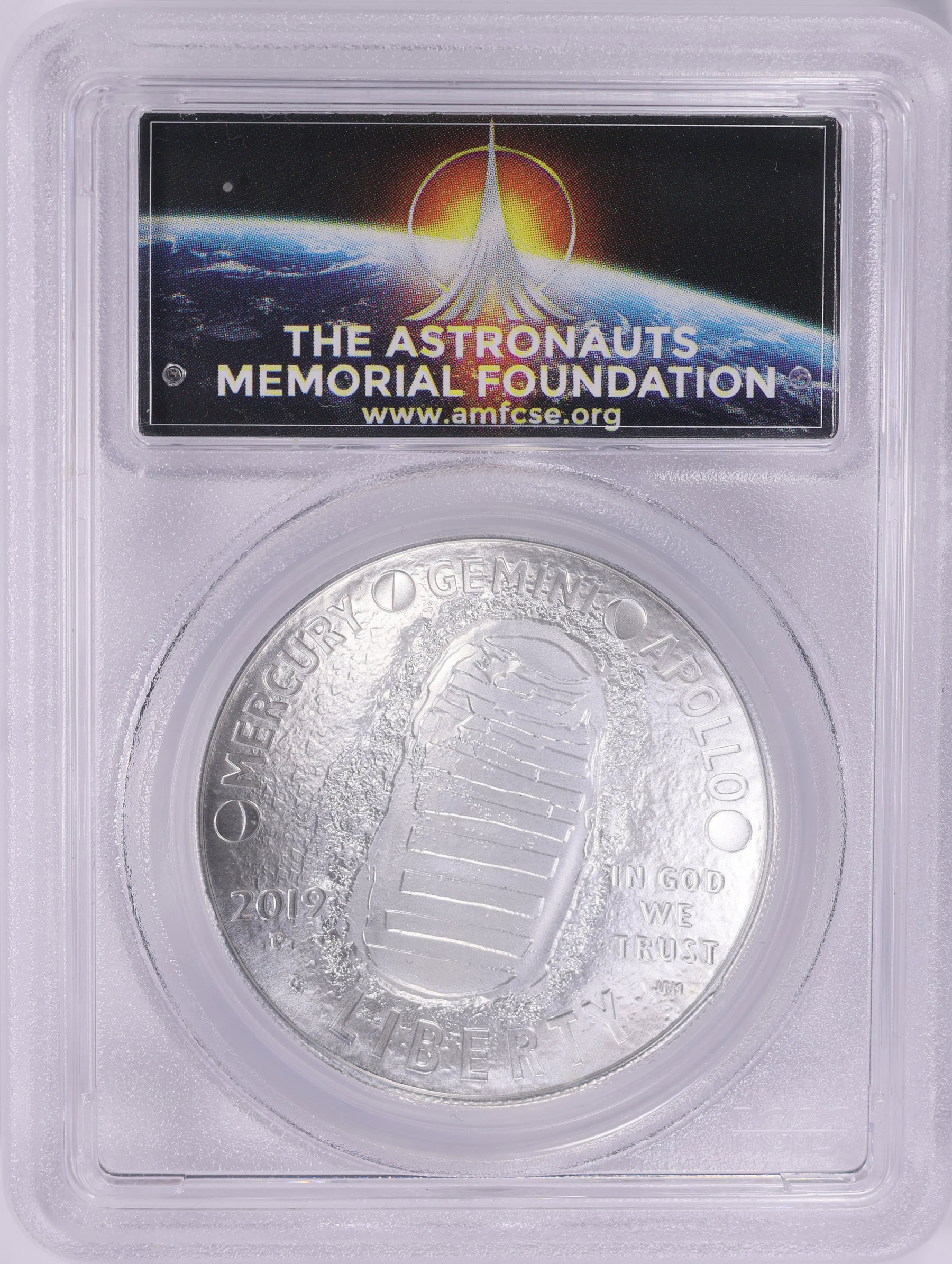 2019-P Apollo 11 50th Anniversary Silver Dollar First Strike PCGS MS-70 ...