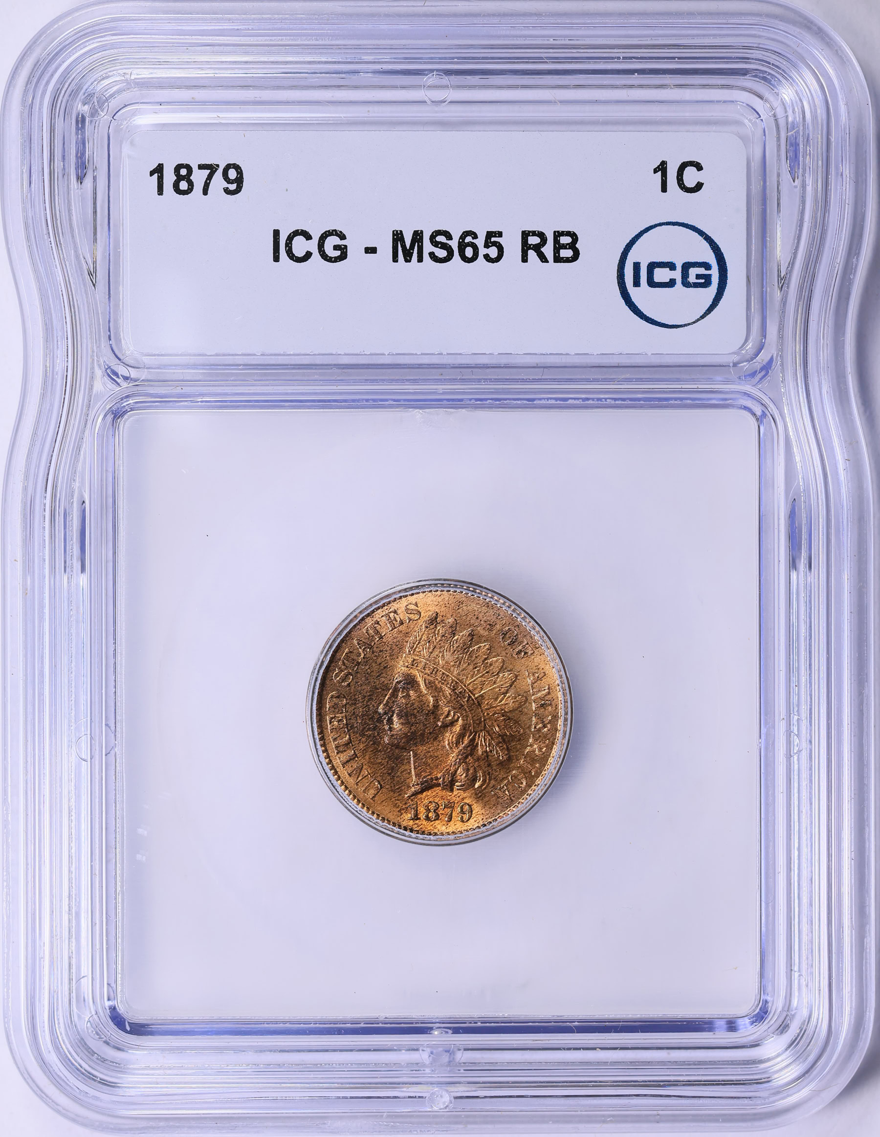 1879 Indian Cent ICG MS-65 RB (Item 2027040) | GreatCollections Coin ...