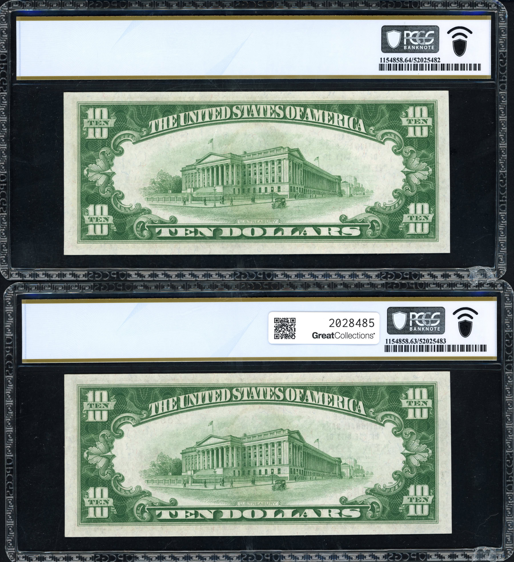Fr. 1801-1 New York City, New York 1929 Type $10 Notes *Sequential ...