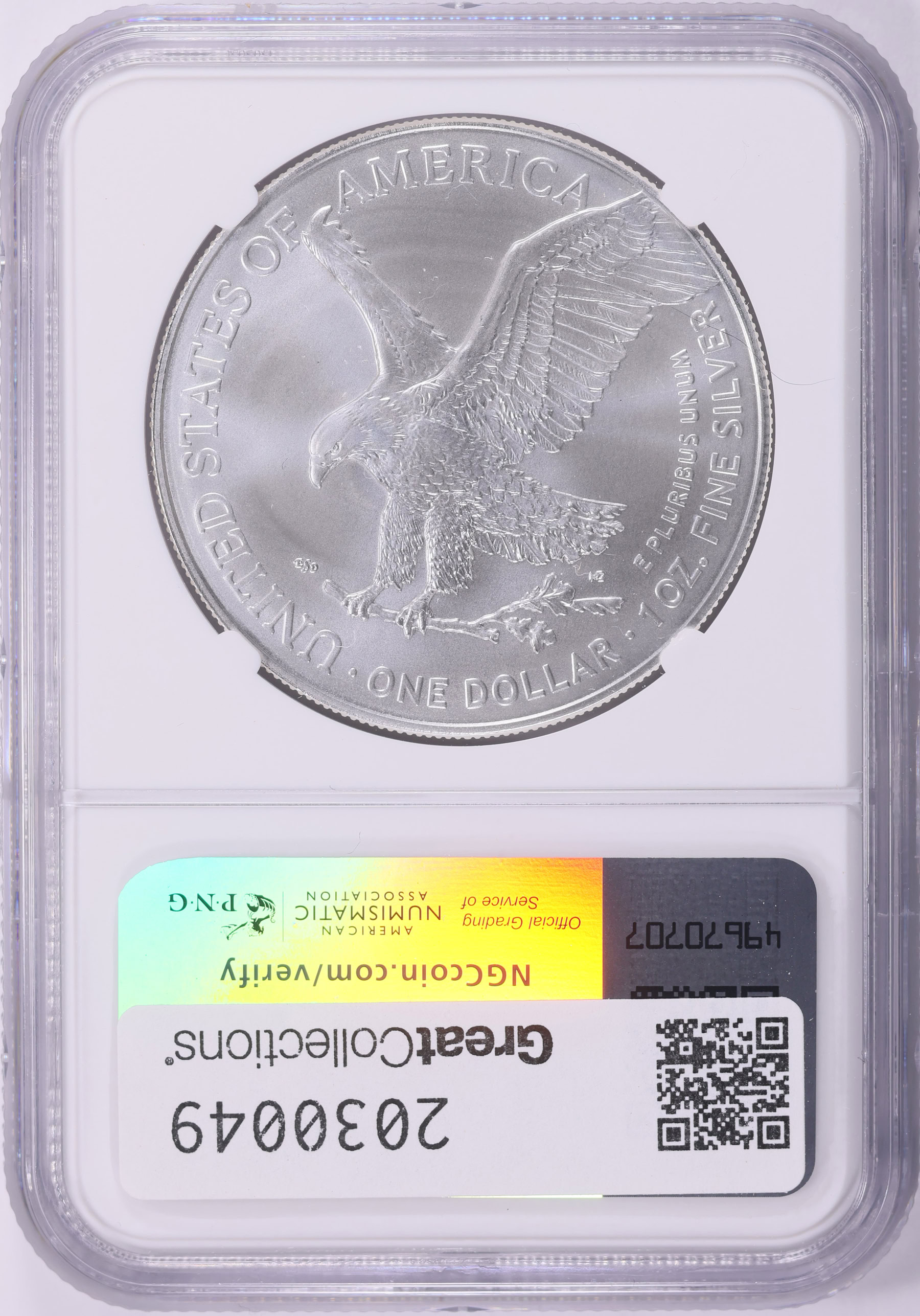 2024 $1 Silver Eagle Early Releases NGC MS-70 (Premier Select Series ...