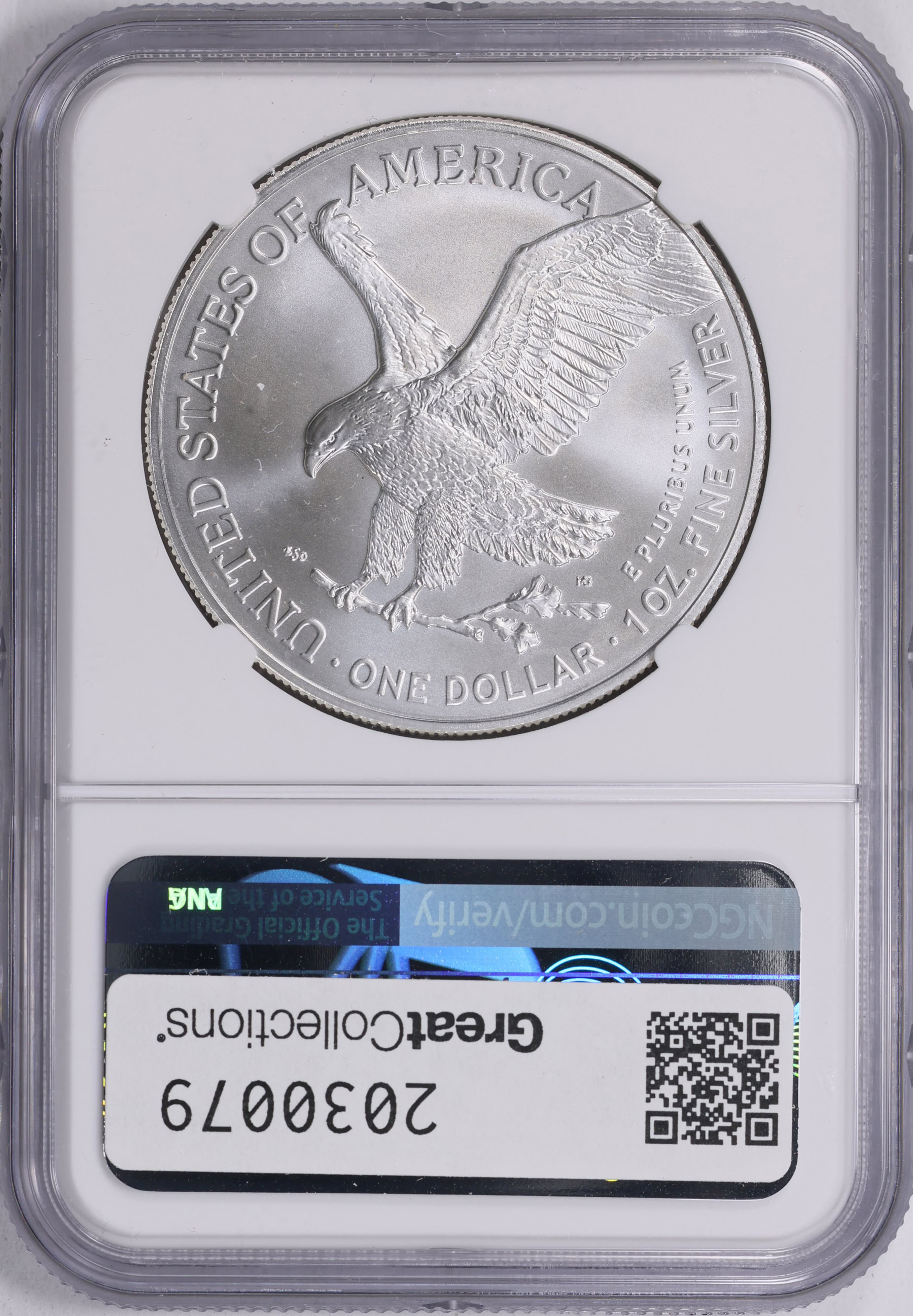 2023 $1 Silver Eagle Early Releases NGC MS-70 (Premier Select Series ...