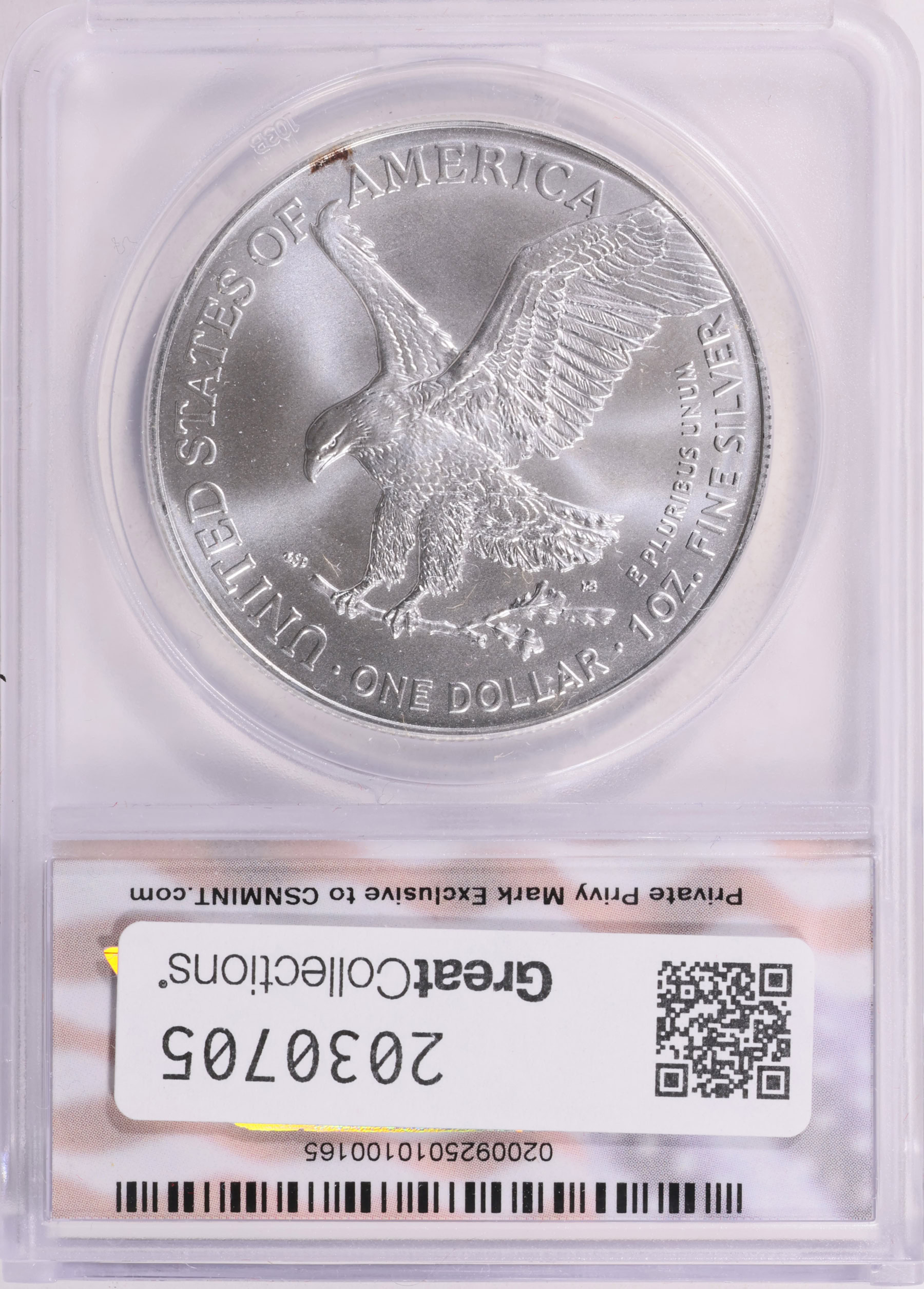 2025 $1 Silver Eagle 40th Anniversary Liberty Coin Act Private Privy ...
