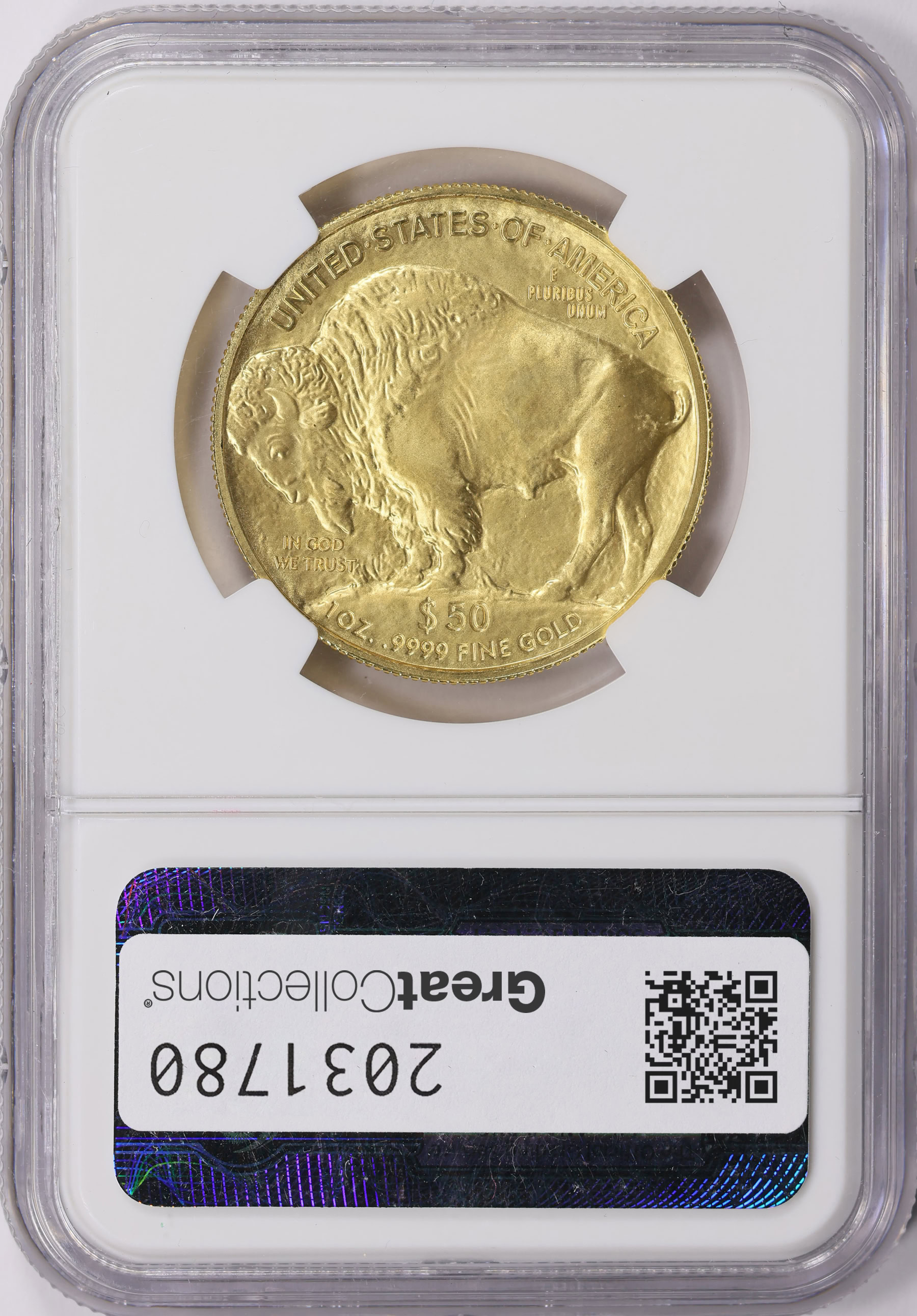 2011 $50 One-Ounce Gold American Buffalo Early Releases NGC MS-70 (Item ...
