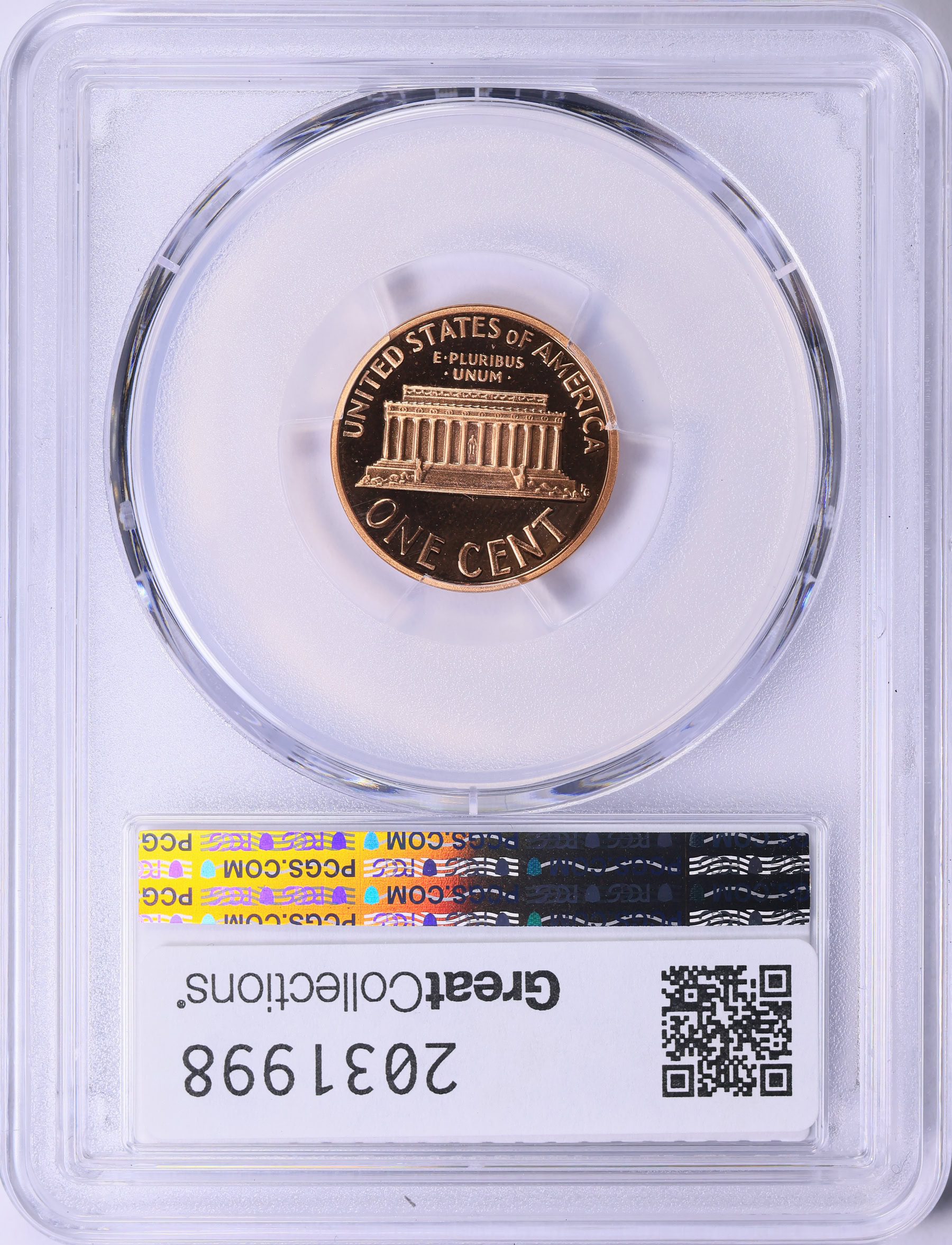1998-S Lincoln Cent Close AM FS-901 PCGS Proof-69 RD DCAM (Item 2031998 ...