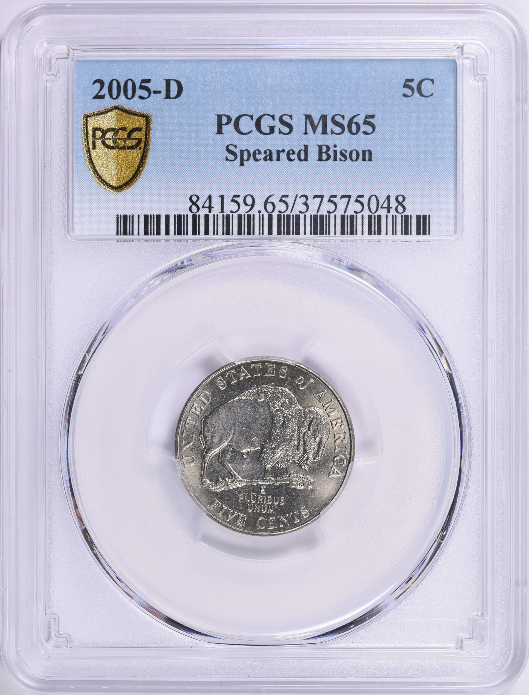 2005-D Jefferson Nickel Speared Bison PCGS MS-65 (Item 2032031 ...