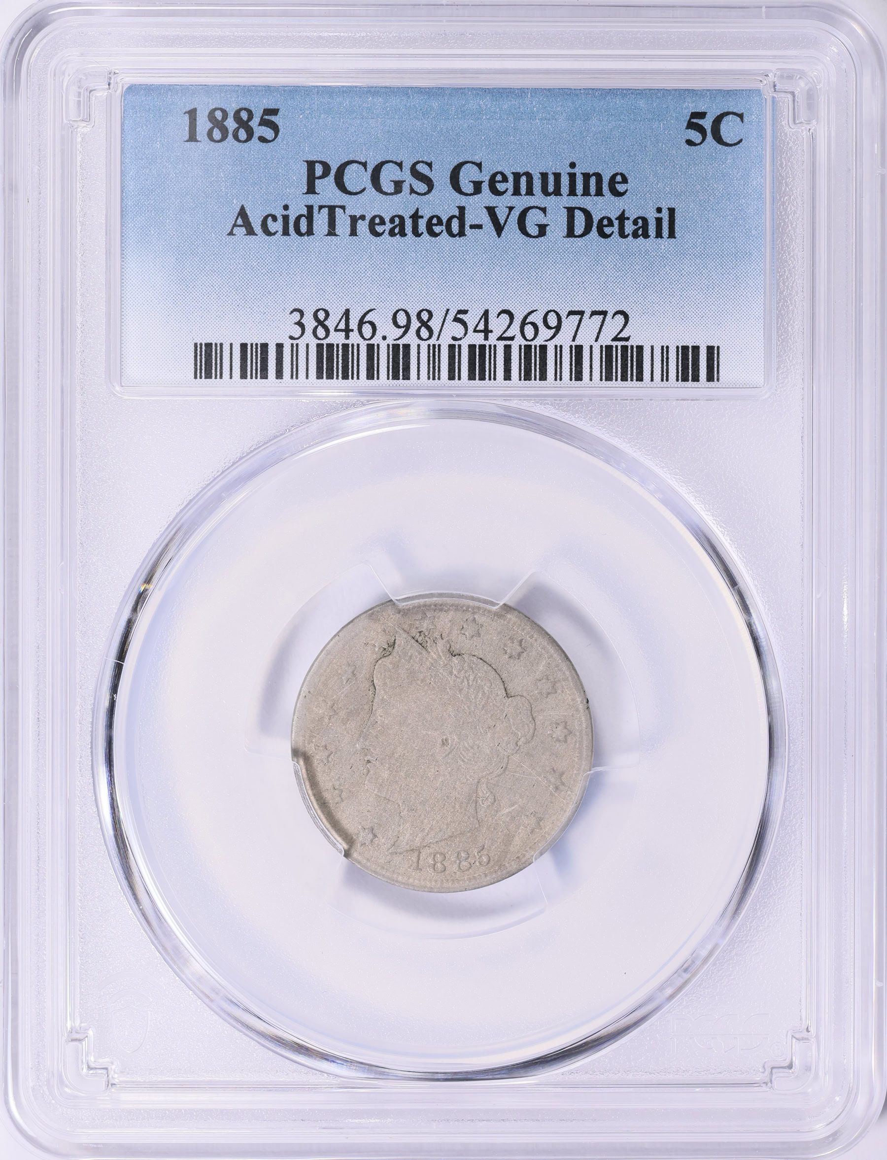 1885 Liberty Nickel PCGS Genuine VG Details (Item 2033271 ...