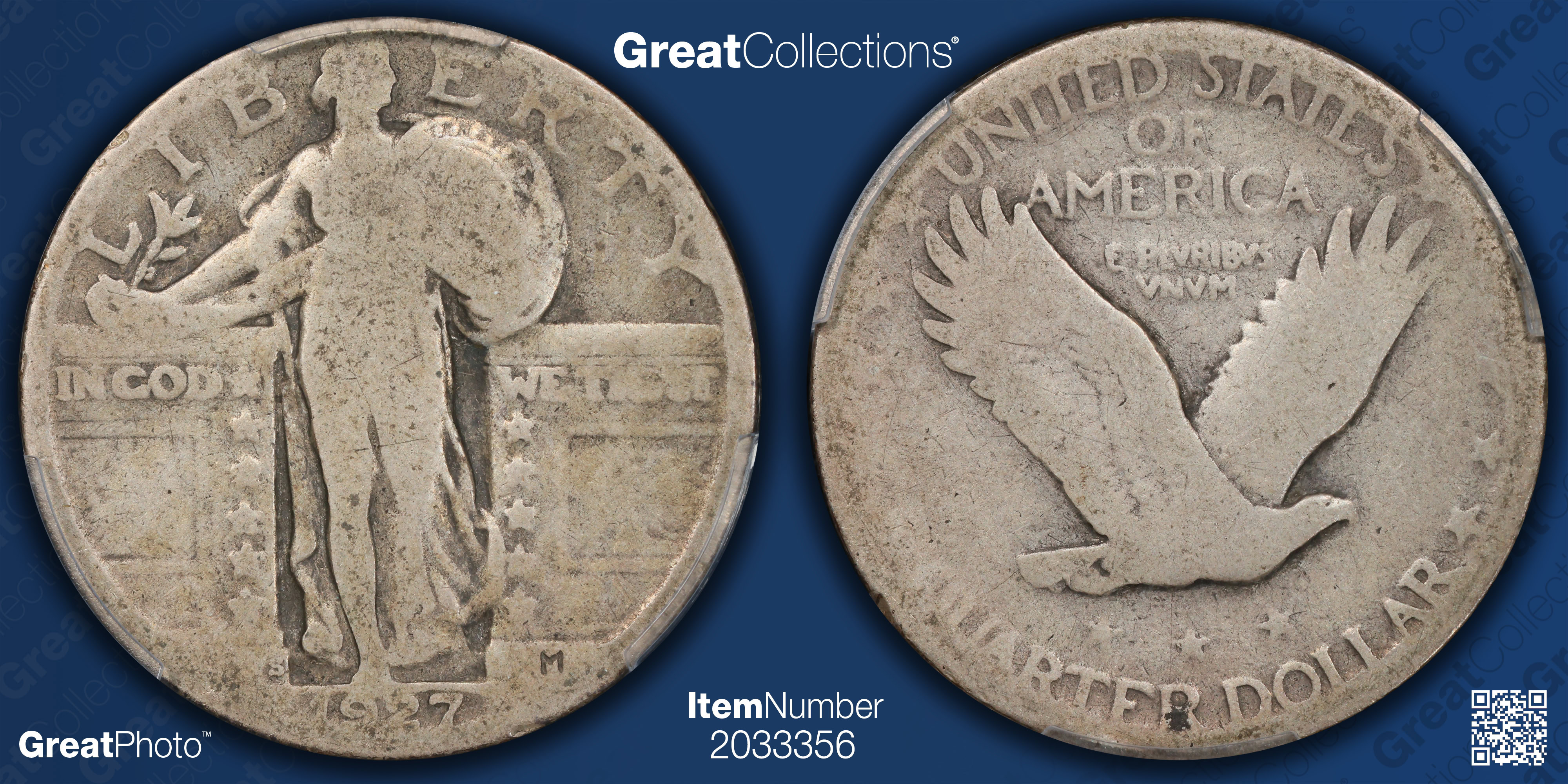 1927-S Standing Liberty Quarter PCGS AG-03 (Item 2033356 ...