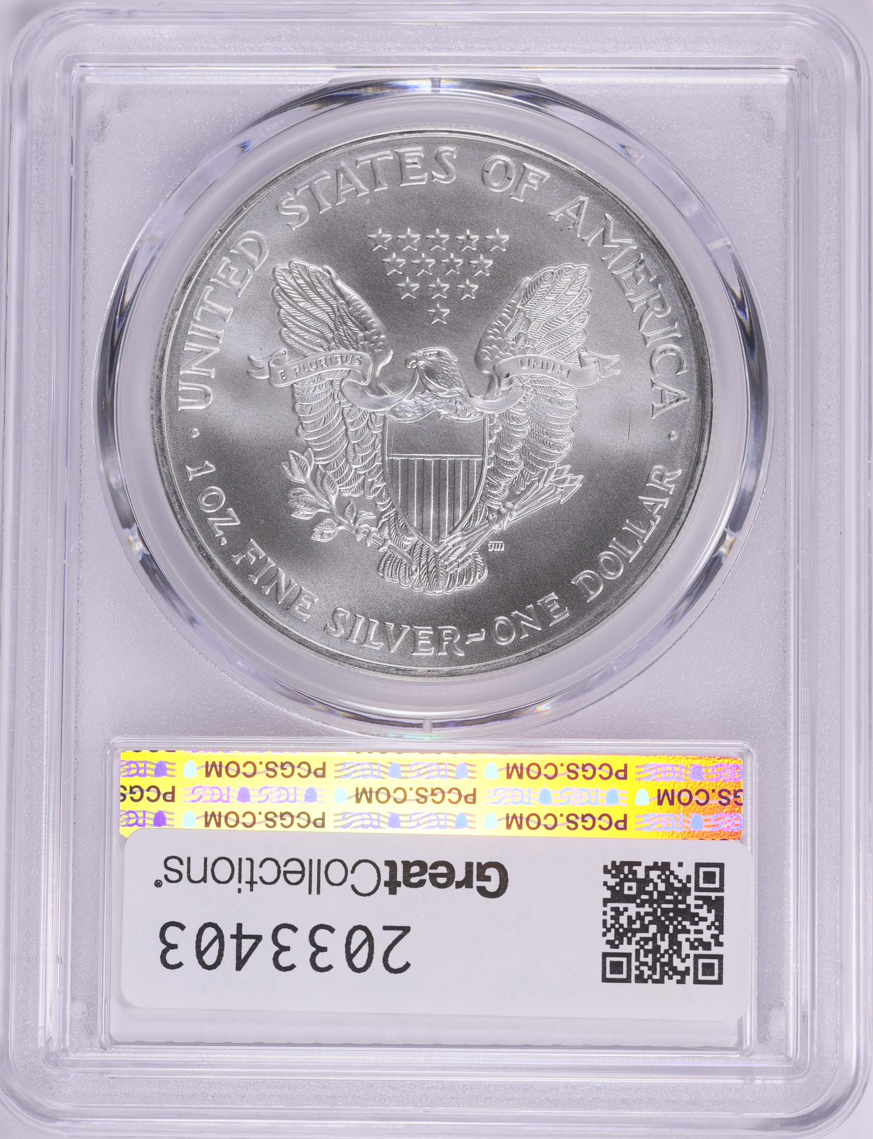 2006 $1 Silver Eagle PCGS MS-69 (Item 2033403) | GreatCollections Coin ...
