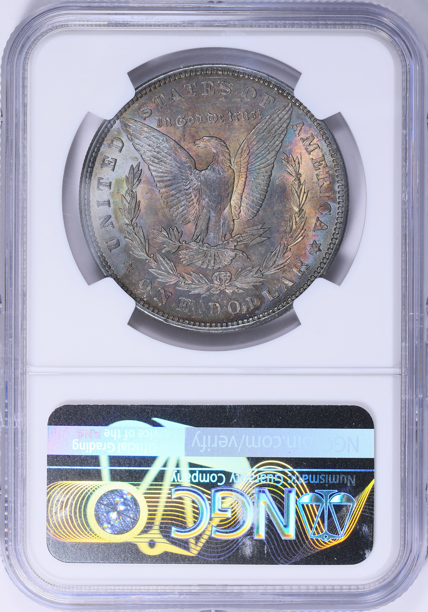 1878 7TF Morgan Silver Dollar Reverse of 1879 NGC MS-63 (Toned) (Item ...