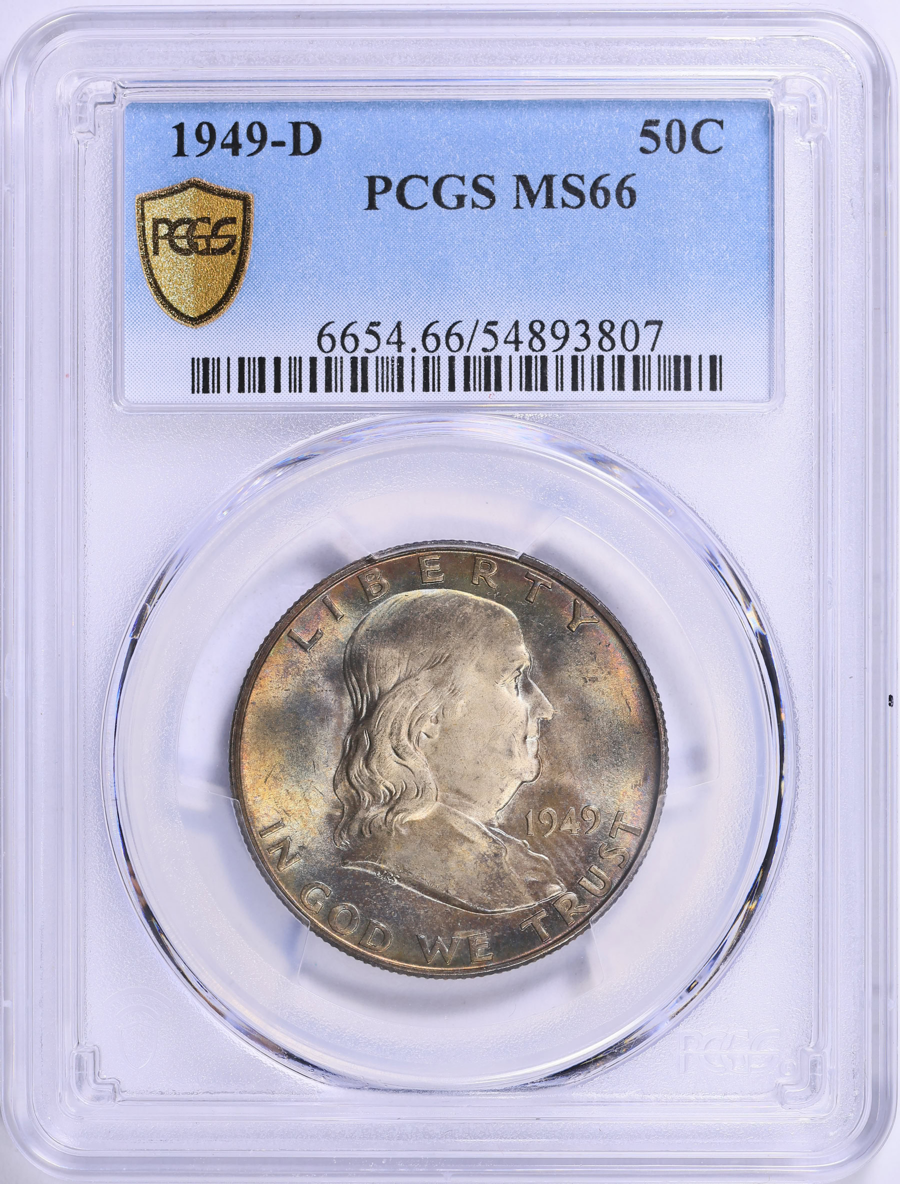 1949-D Franklin Half Dollar PCGS MS-66 (Toned) (Item 2034583 ...