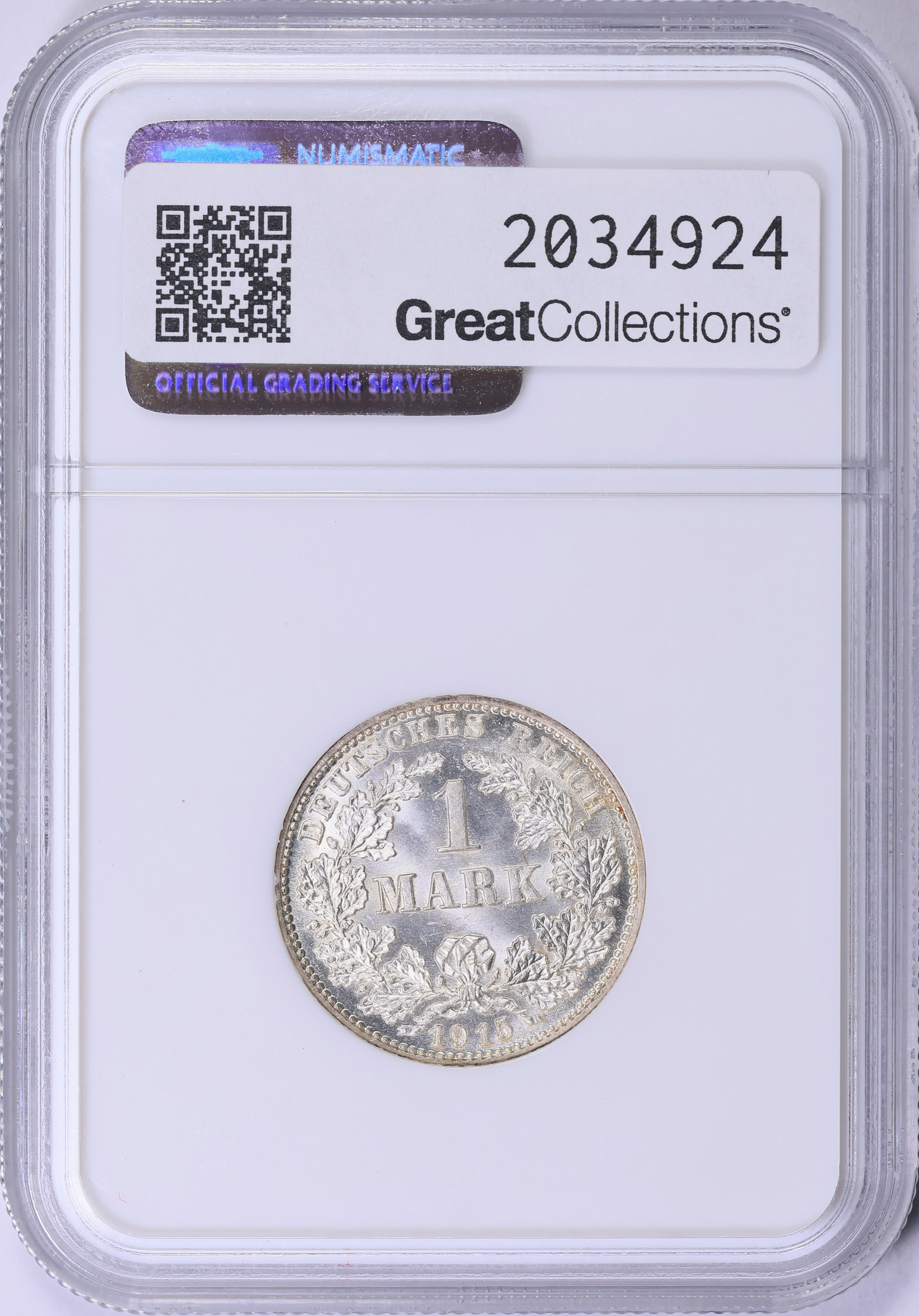 Germany 1915-G Silver Mark KM-14 NGC MS-66 (Item 2034924 ...