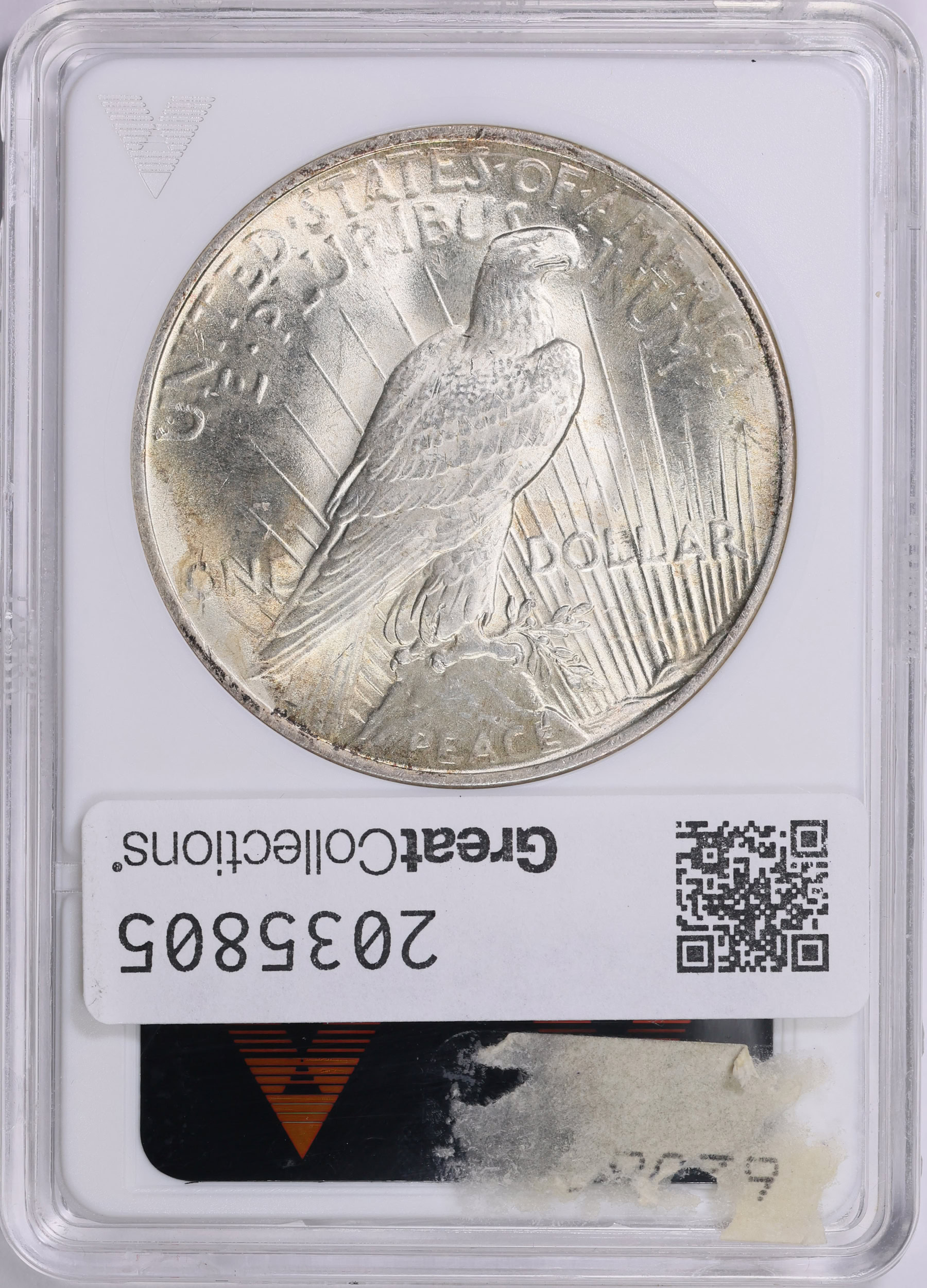 1922 Peace Silver Dollar ANACS MS-63 OH (Item 2035805 ...
