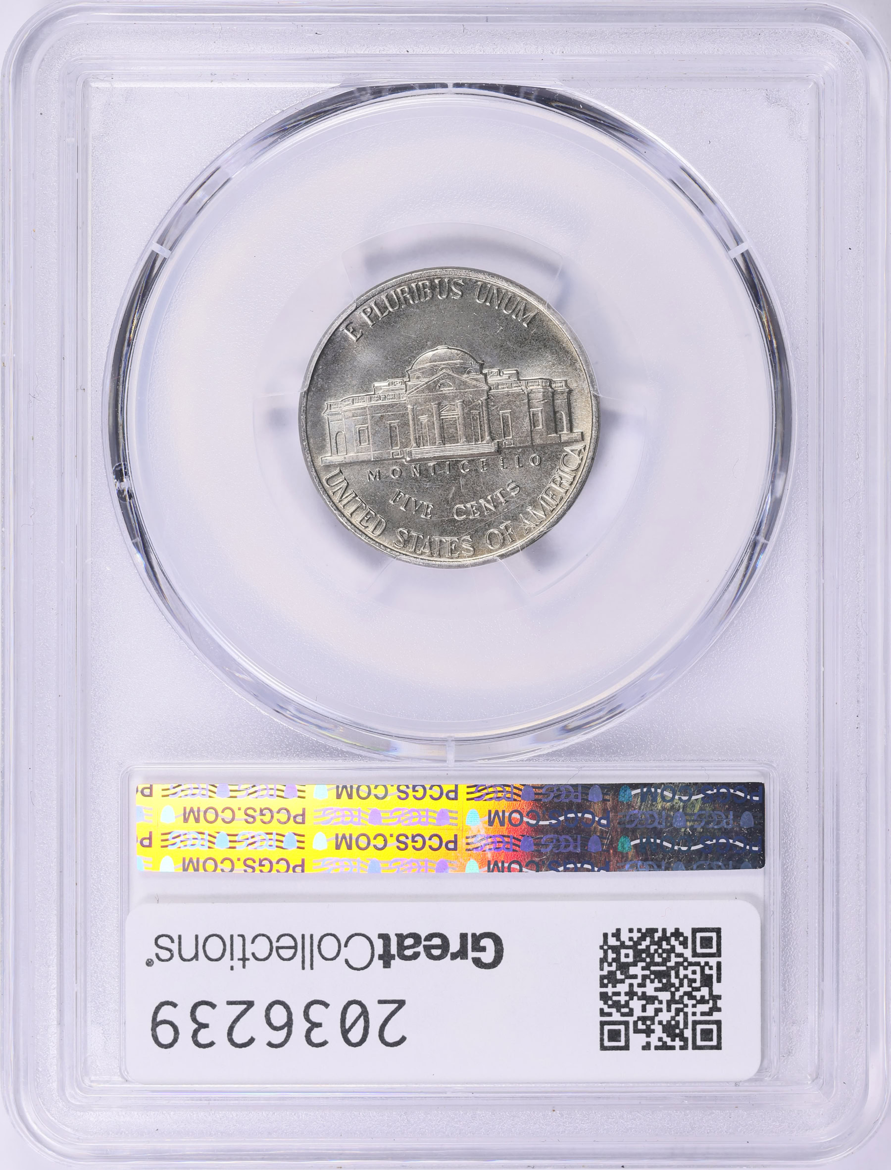1992-D Jefferson Nickel PCGS MS-66 FS (Item 2036239) | GreatCollections ...