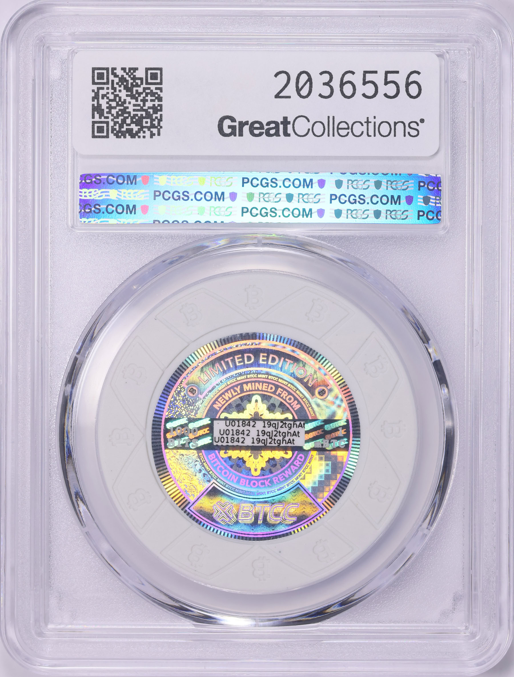 2016 BTCC White 1,000 Bits Chip PCGS MS-70 (Item 2036556 ...