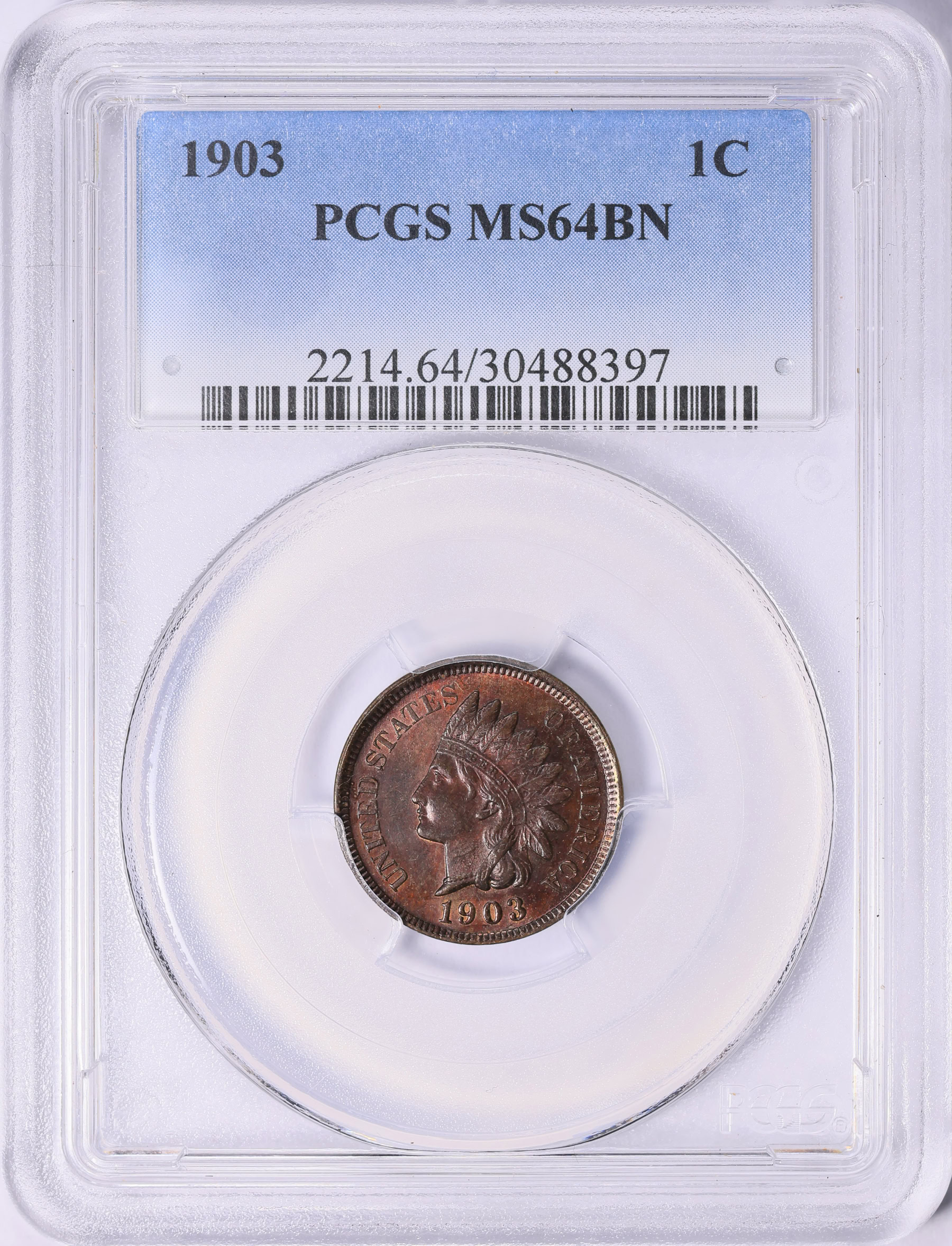 1903 Indian Cent PCGS MS-64 BN (Item 2036829) | GreatCollections Coin ...