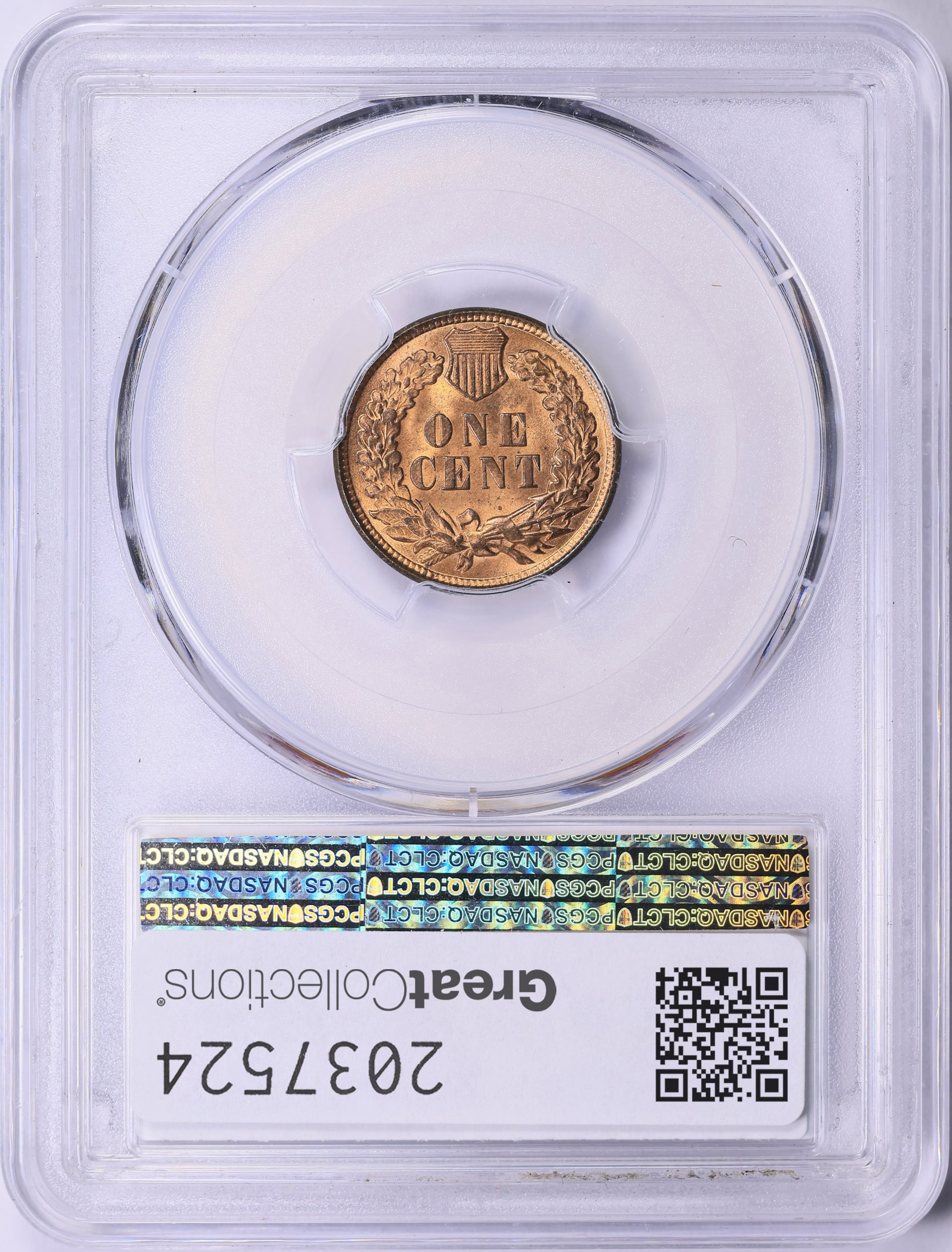 1908 Indian Cent PCGS MS-65 RD (Item 2037524) | GreatCollections Coin ...