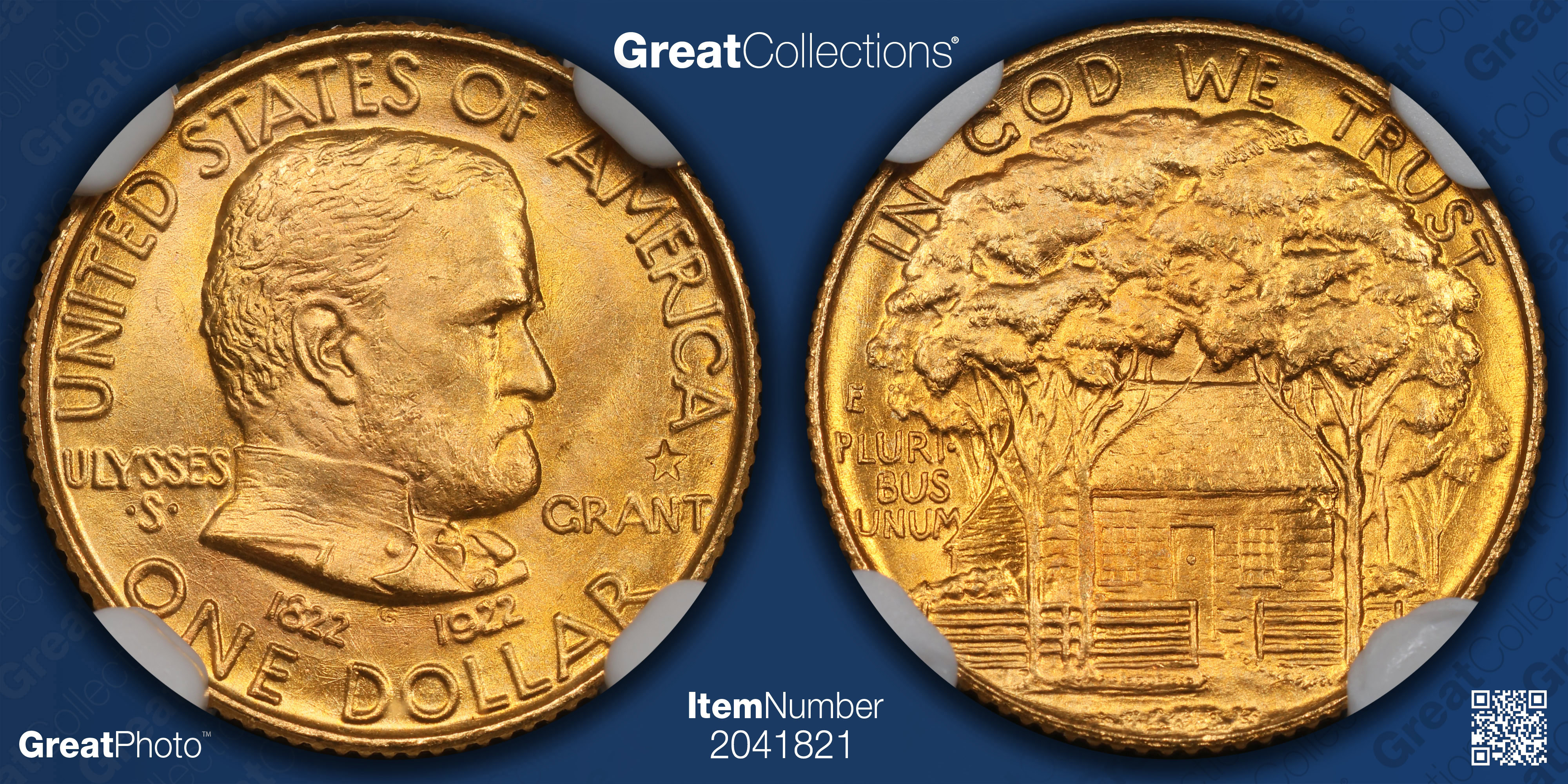 1922 Grant Gold Dollar Star NGC MS-67 (Item 2041821) | GreatCollections ...