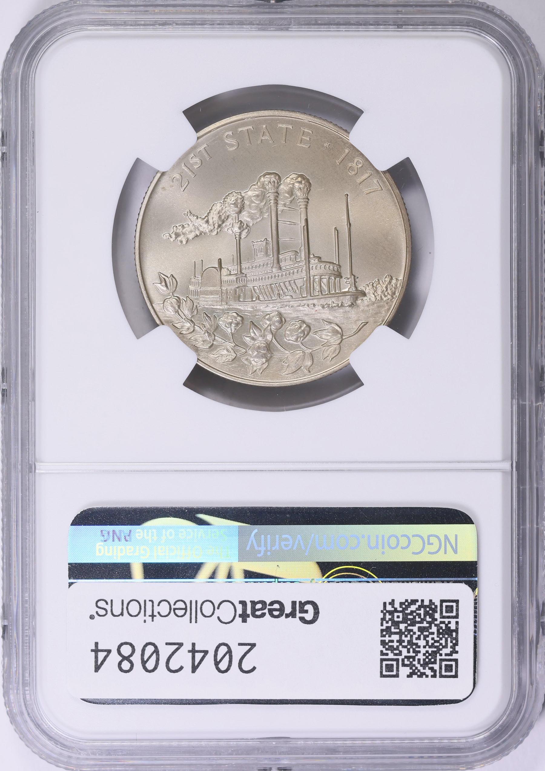 1967 Silver Mississippi Sesquicentennial Heraldic Art Medal So-Called ...