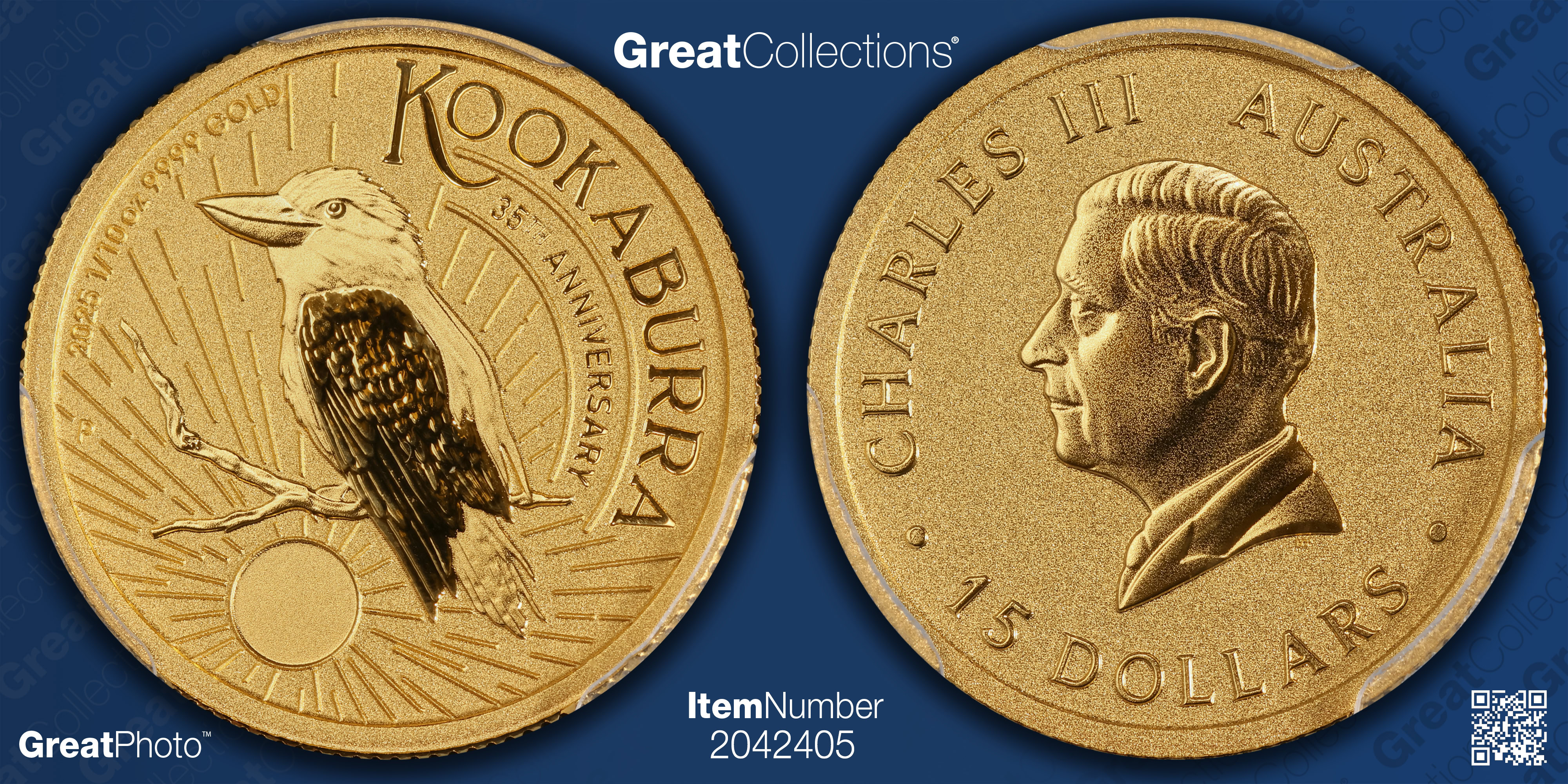Australia 2025-P Gold $15 Kookaburra PCGS MS-70 (Ultra Breaks Label ...