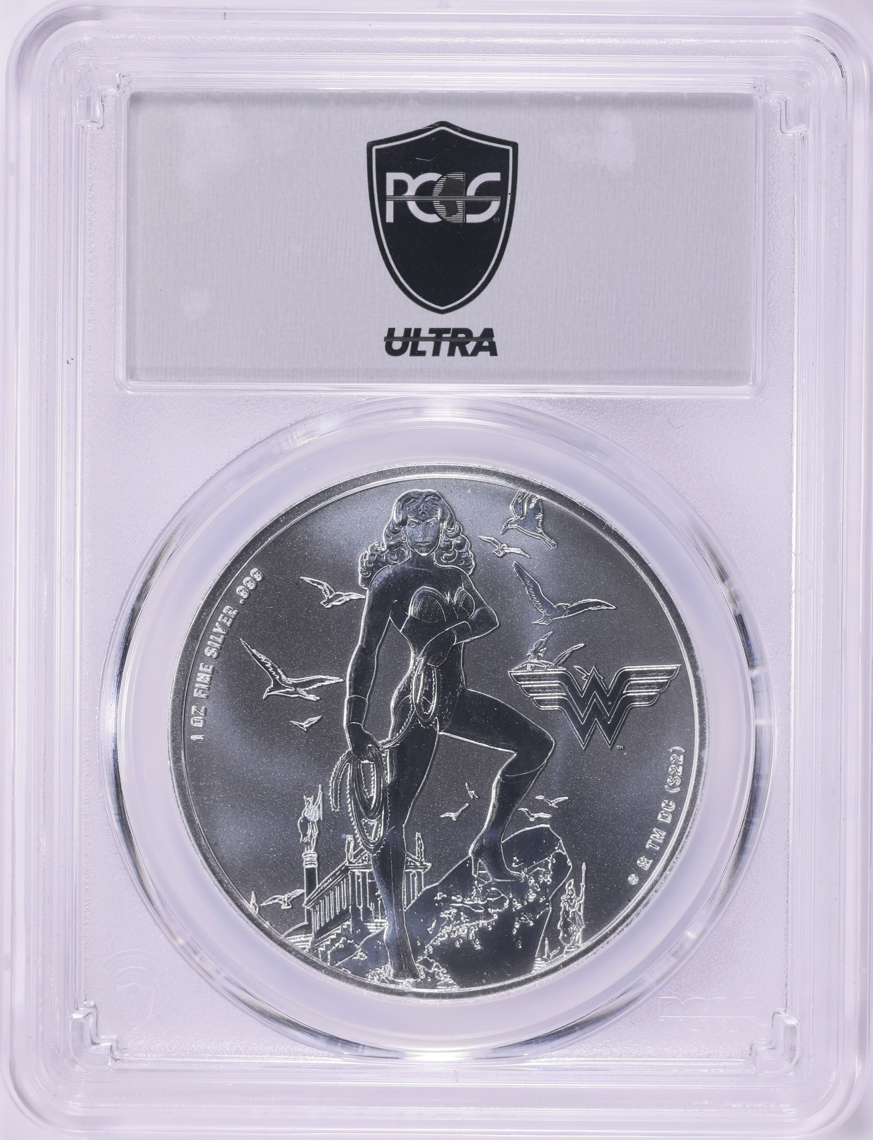 Samoa 2024 Silver $5 Wonder Woman PCGS MS-70 (Ultra Breaks Label) (ASW ...