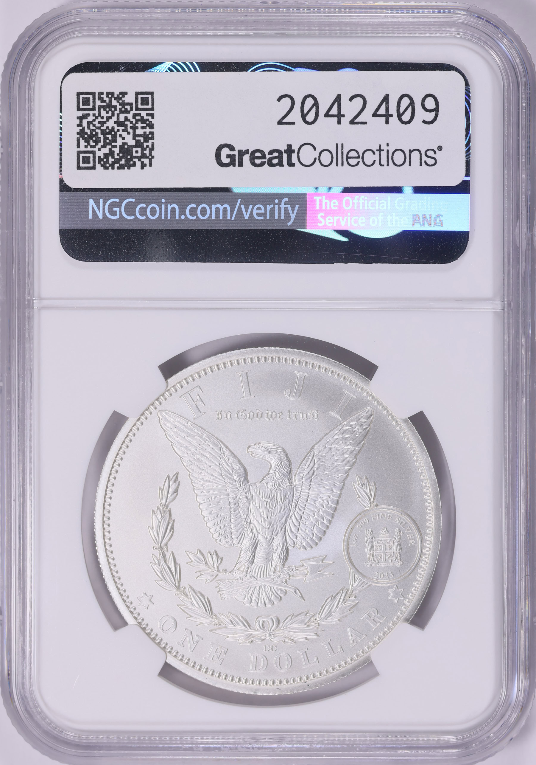 Fiji 2023 Silver Dollar 1880-CC Morgan Dollar Early Releases NGC MS-70 ...