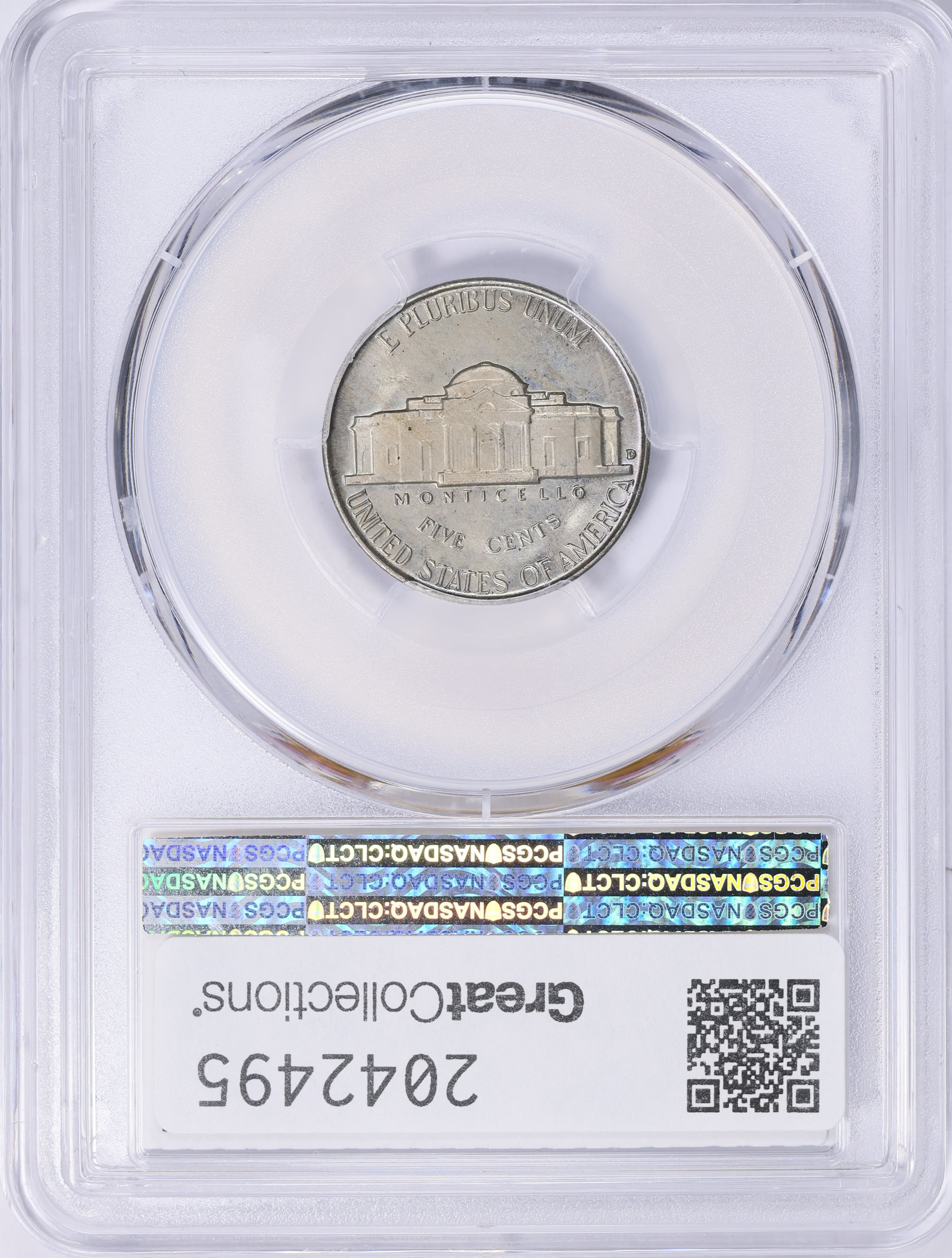 1958-D Jefferson Nickel PCGS MS-65 (Toned) (Item 2042495 ...