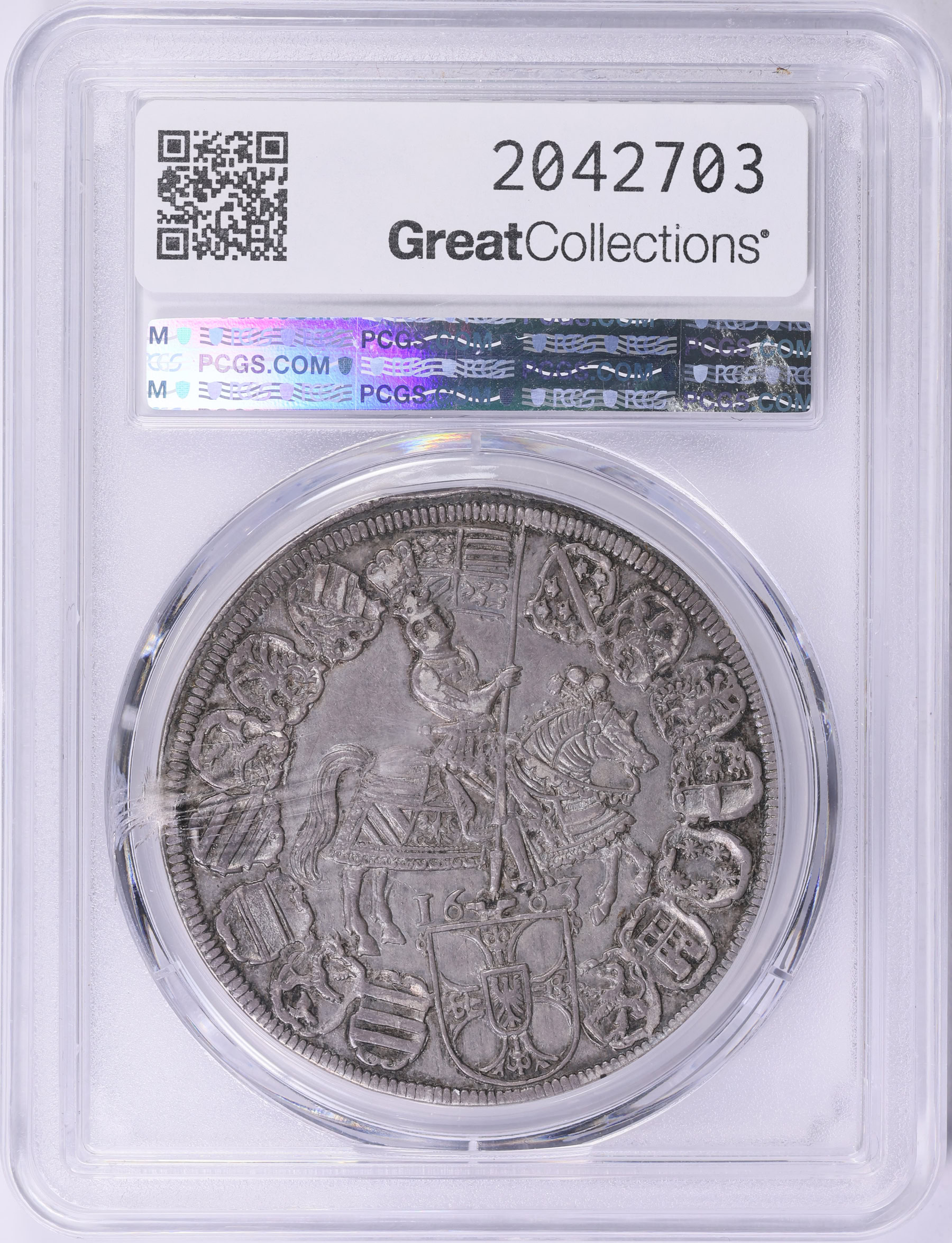 Germany - Teutonic Order 1603 Silver Thaler (32 Groschen) KM-3 PCGS AU ...