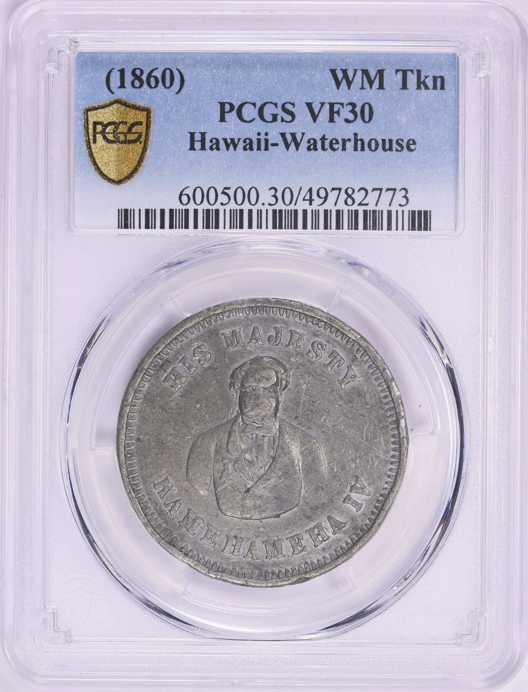 ND (1860) Hawaii-Waterhouse White Metal Hawaii Plantation Token PCGS VF ...