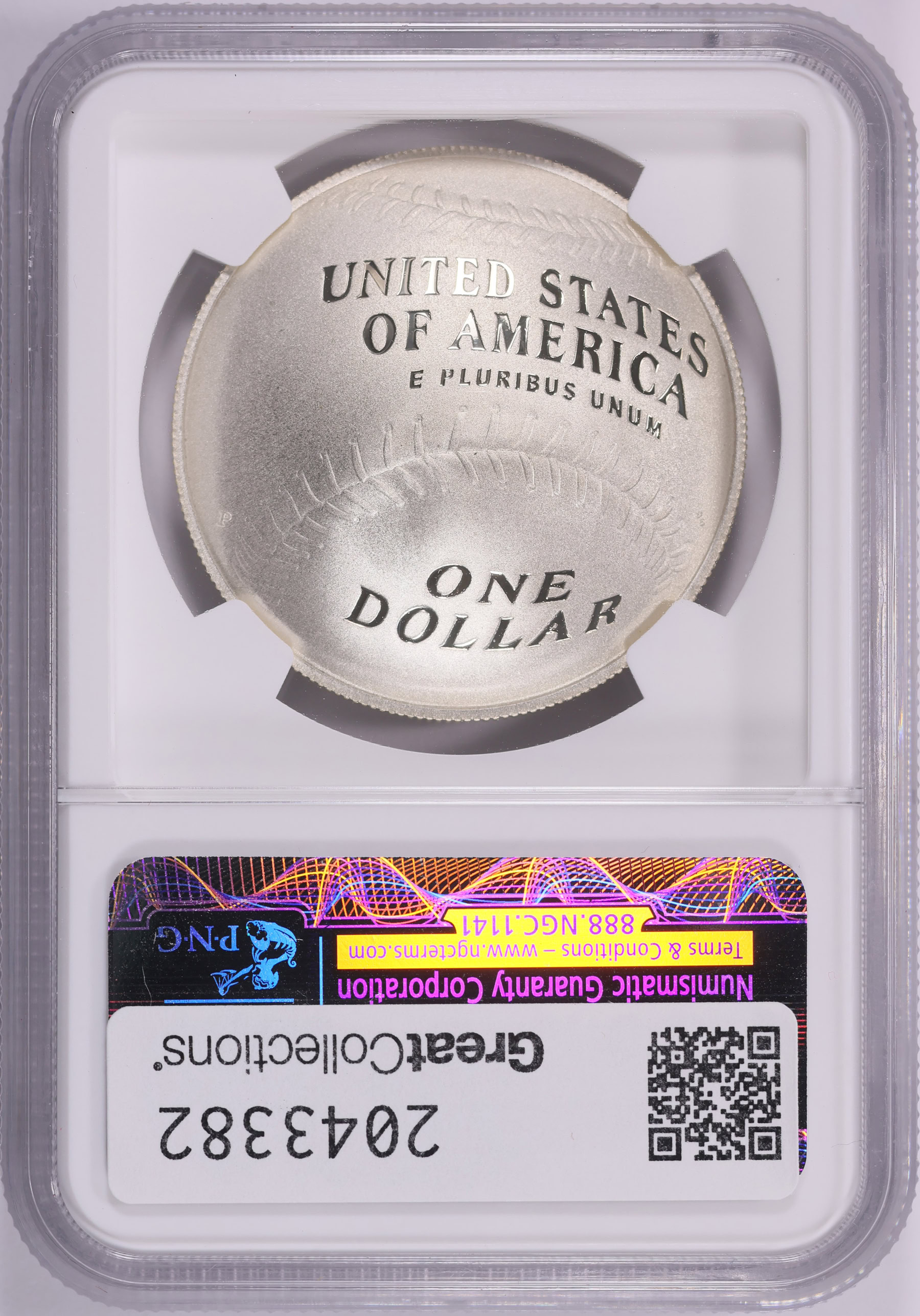 2014-P Baseball Hall of Fame Silver Dollar Early Releases NGC Proof-70 ...