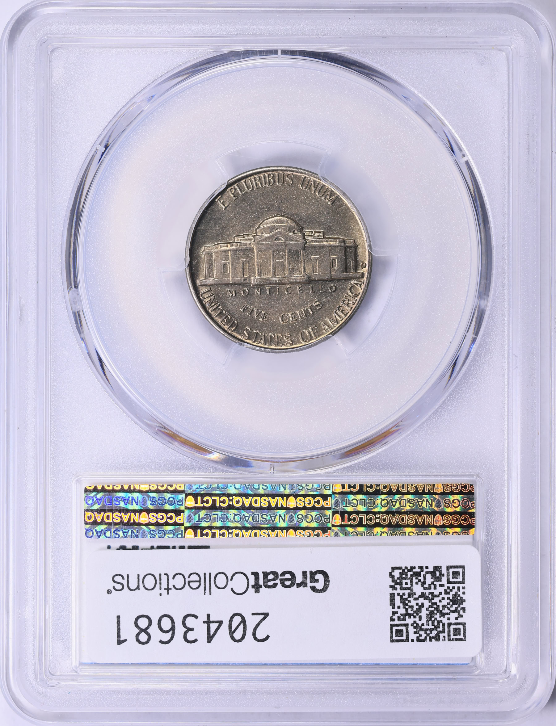 1954-D Jefferson Nickel PCGS MS-66 FS (Item 2043681) | GreatCollections ...