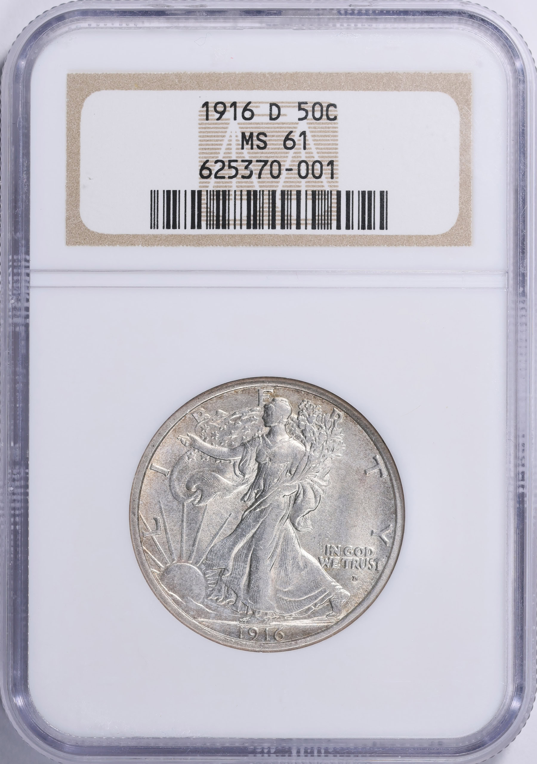 1916-D Walking Liberty Half Dollar NGC MS-61 (Item 2043754 ...