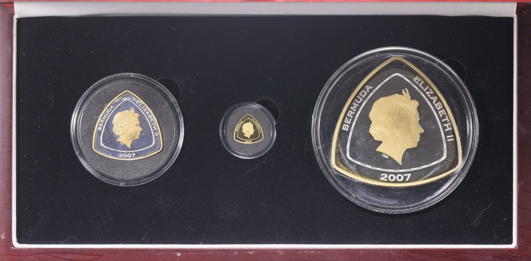 Bermuda 2007 Gold $3 & Gilt Silver $3 and $9 San Pedro Shipwreck Proof ...