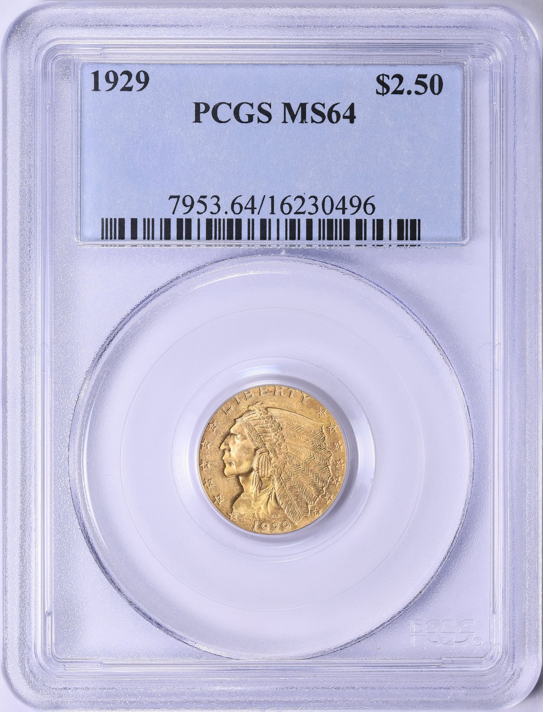 1929 Indian Gold Quarter Eagle PCGS MS-64 (Item 2044261 ...