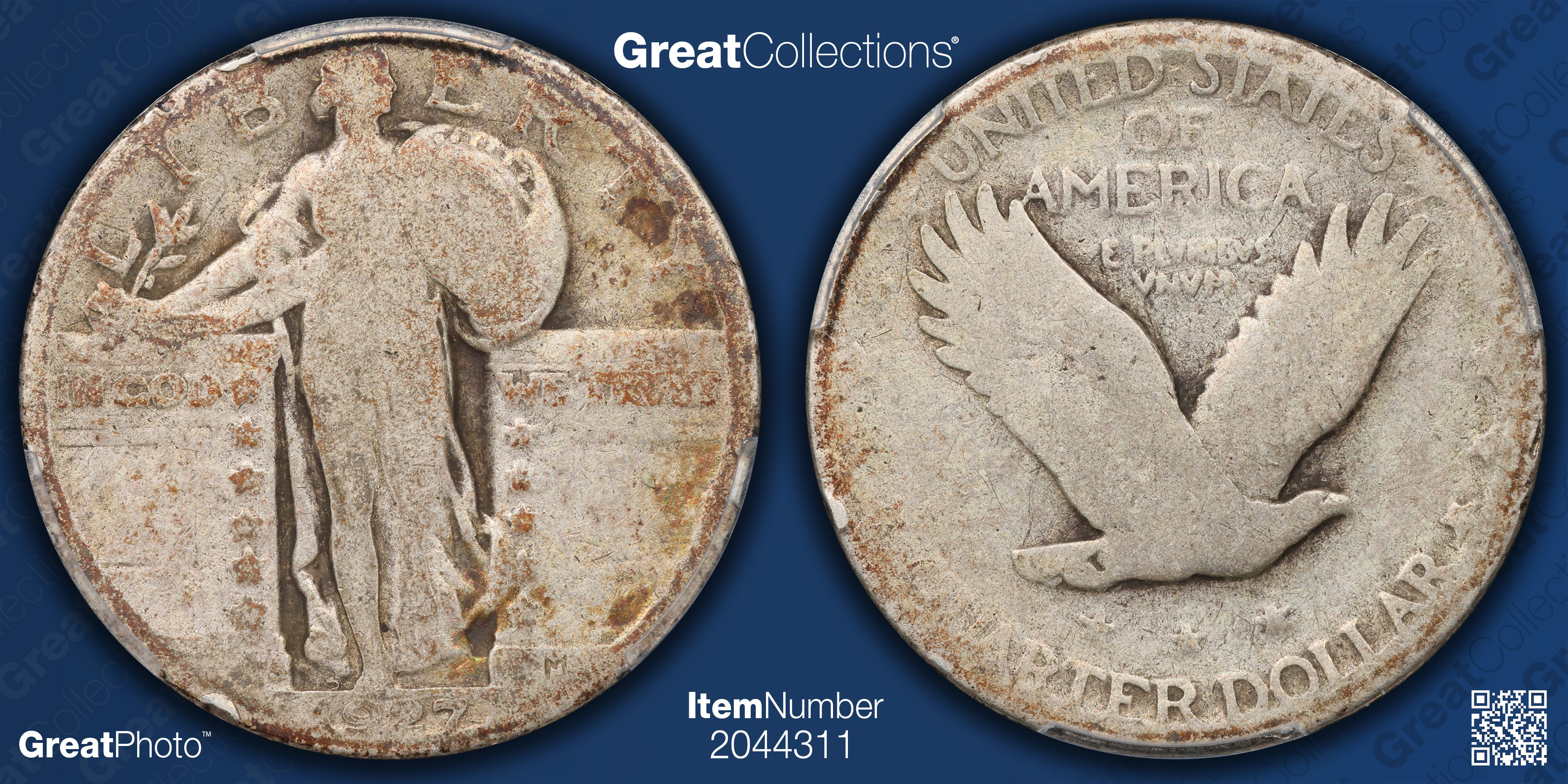 1927-S Standing Liberty Quarter PCGS AG-03 (Item 2044311 ...
