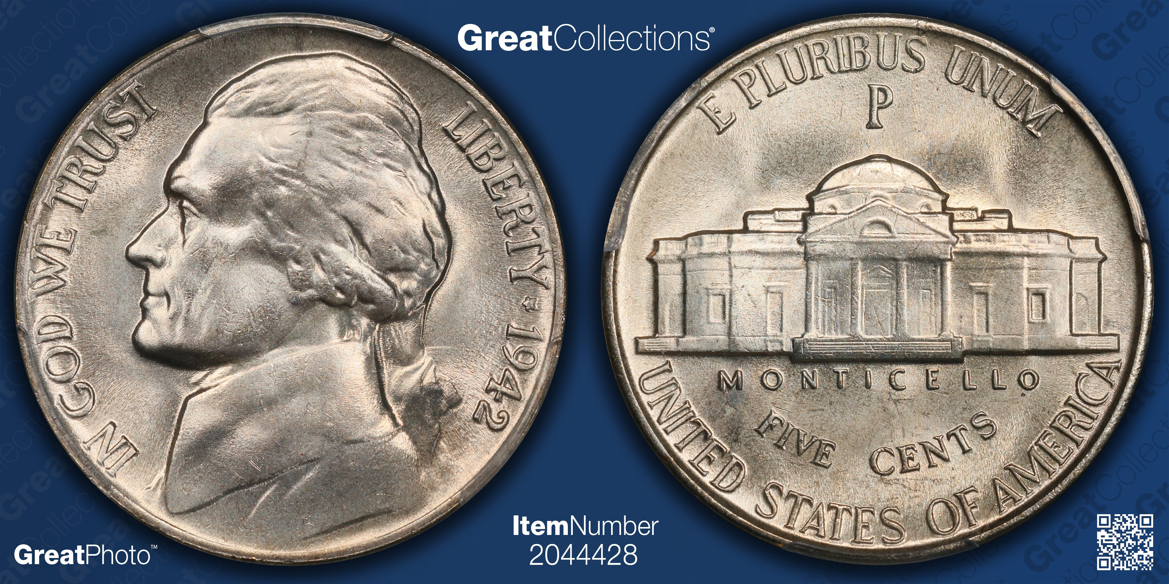 1942-P Jefferson Nickel Type 2 PCGS MS-67 (Item 2044428 ...