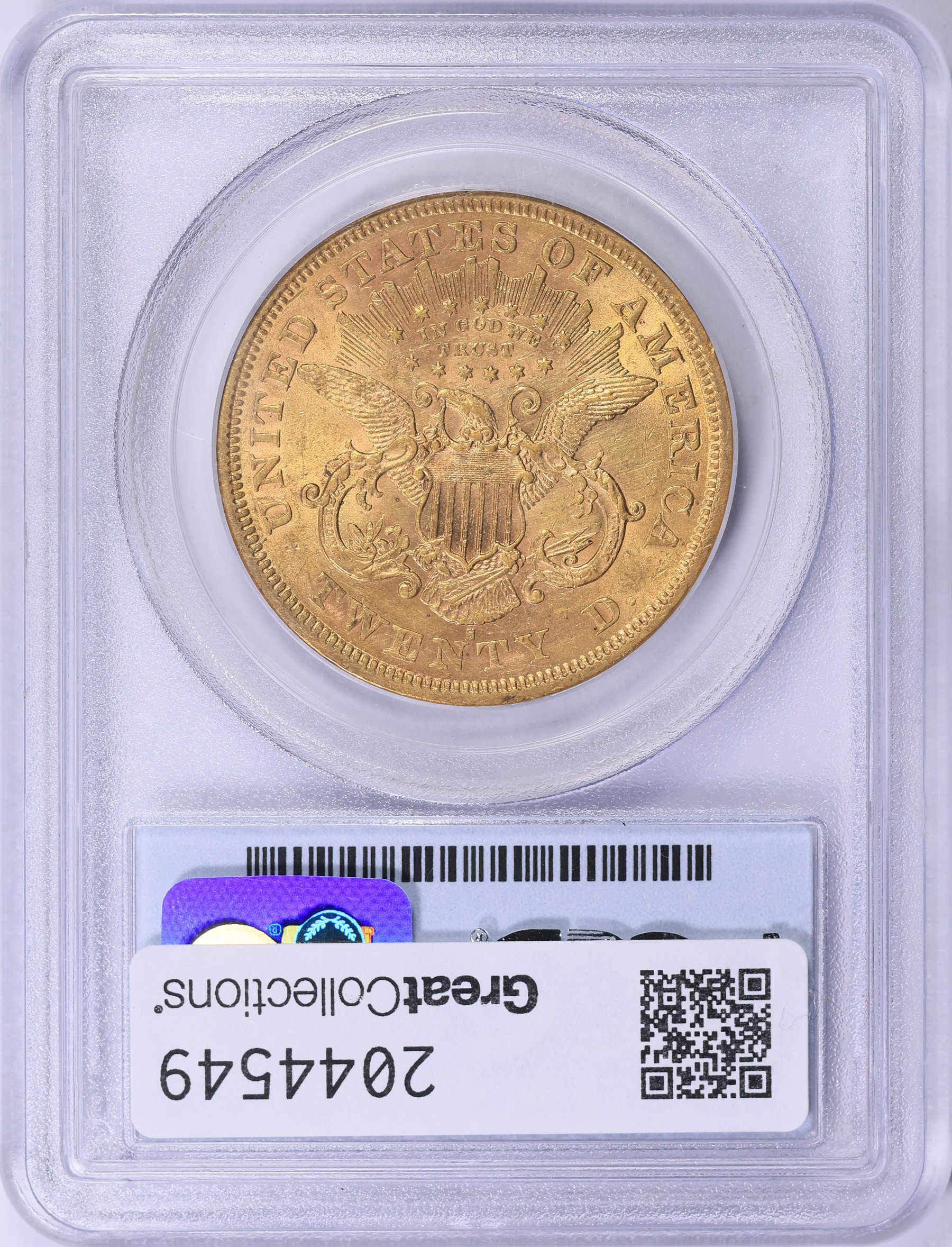 1875-S Liberty Gold Double Eagle PCGS AU-55 (Item 2044549 ...