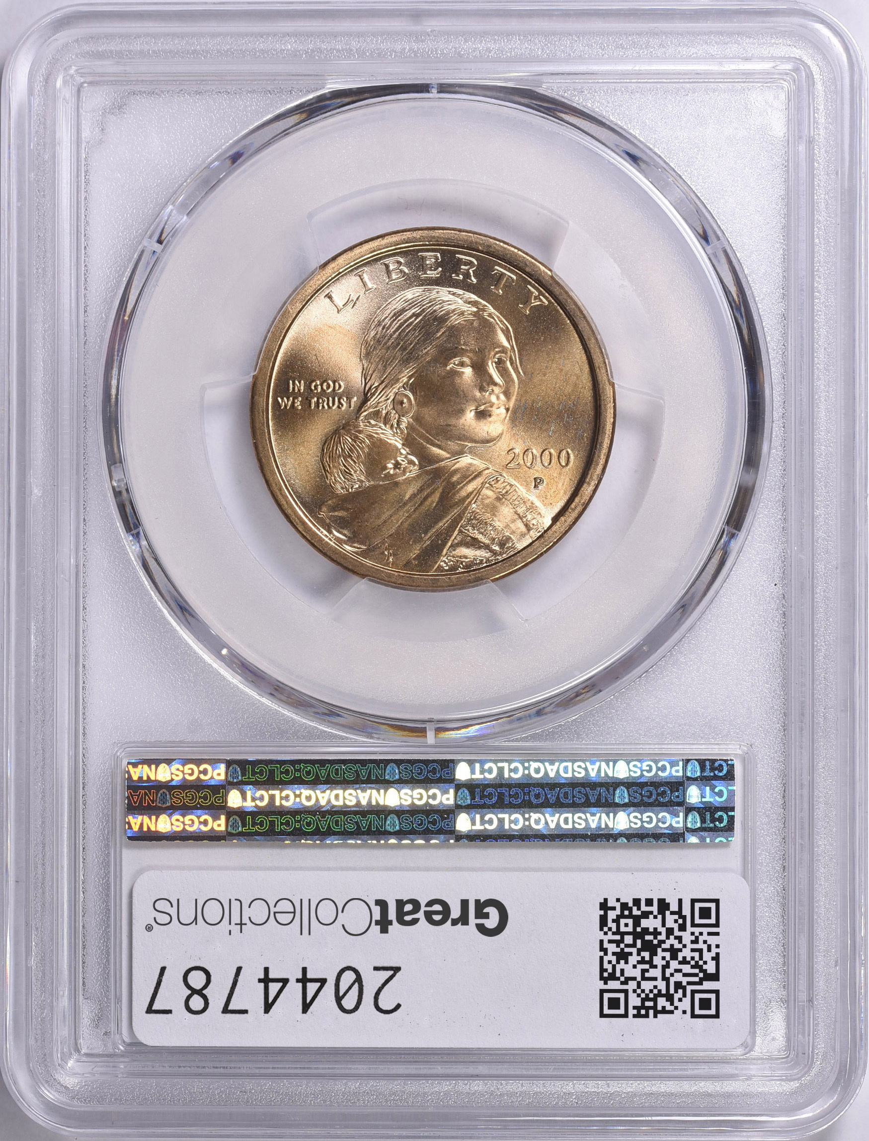 2000-P Sacagawea Dollar Wounded Eagle PCGS MS-66 (Item 2044787 ...