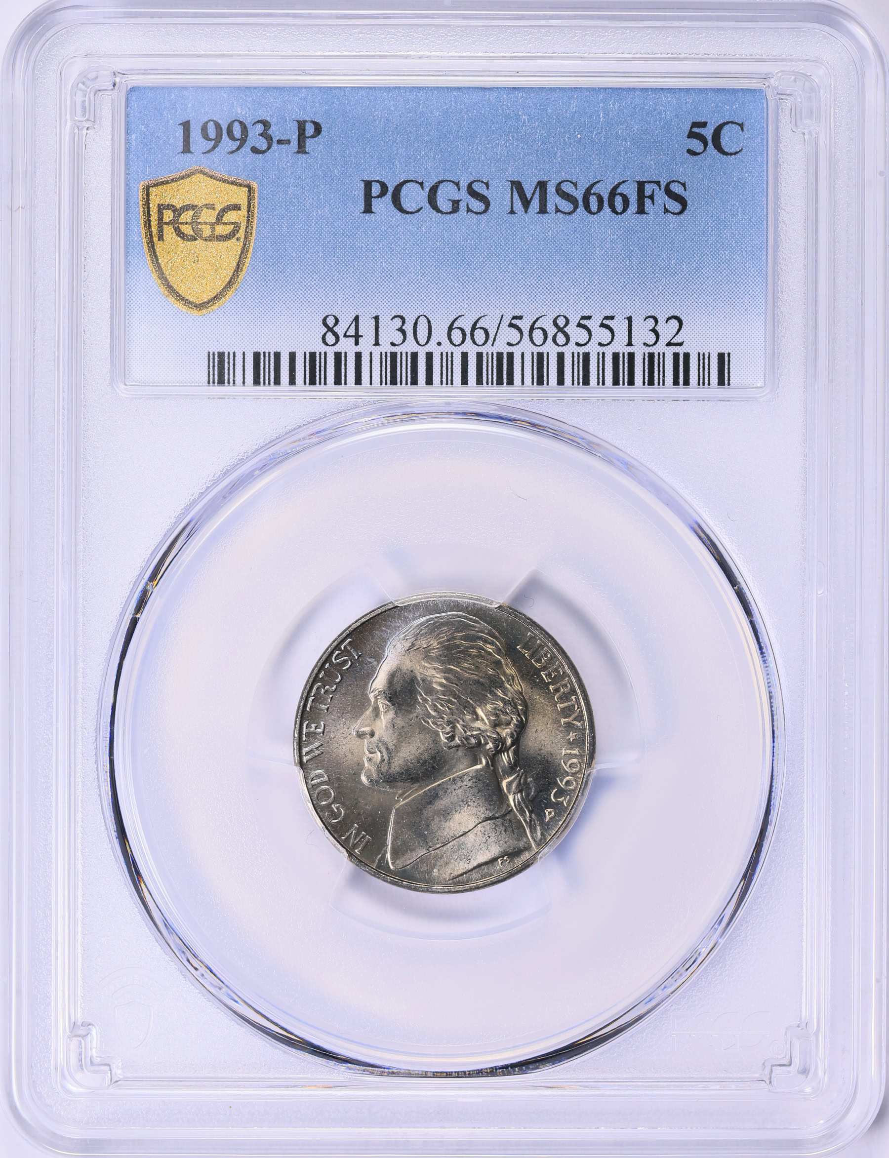 1993-P Jefferson Nickel PCGS MS-66 FS (Toned) (Item 2045469 ...
