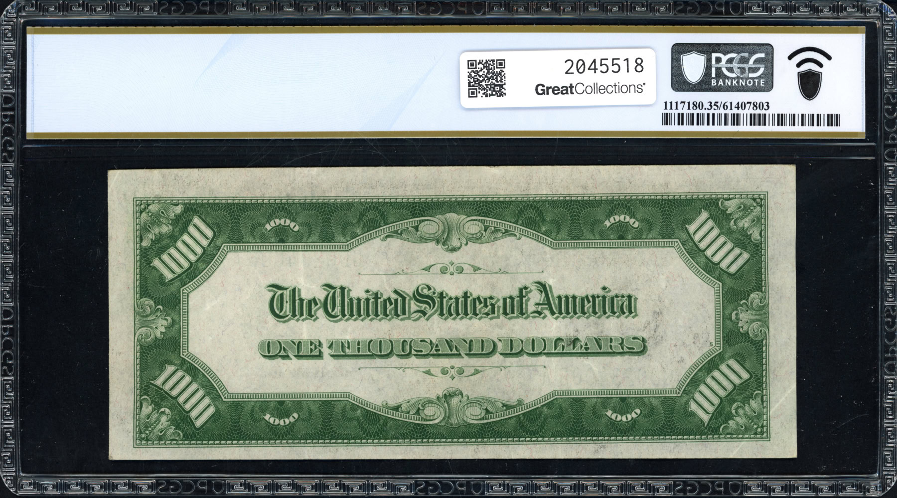 Fr. 2212-G (GA Block) 1934A $1,000 Chicago Federal Reserve Note Julian ...
