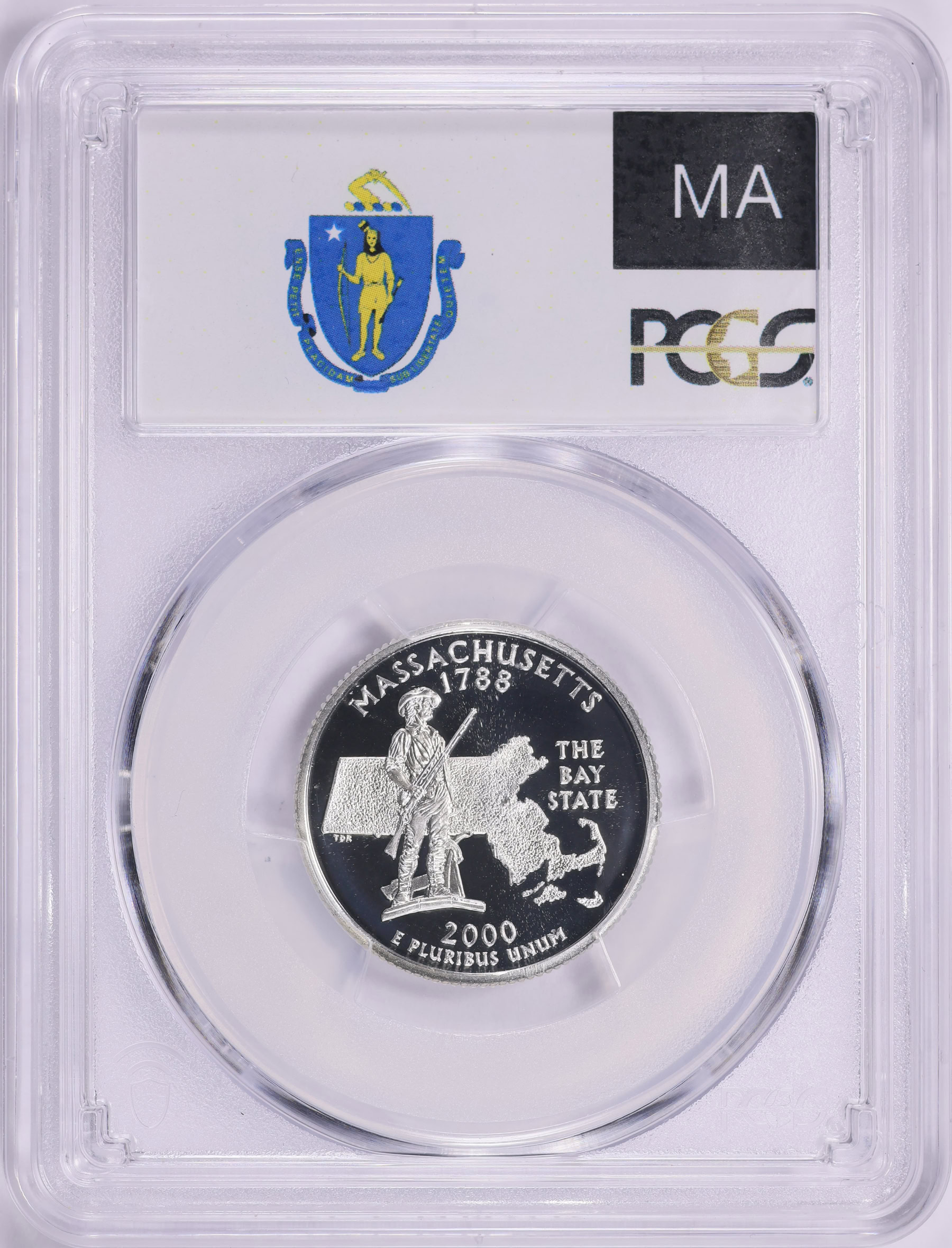 2000-S State Quarter Massachusetts Silver PCGS Proof-70 DCAM (Item ...
