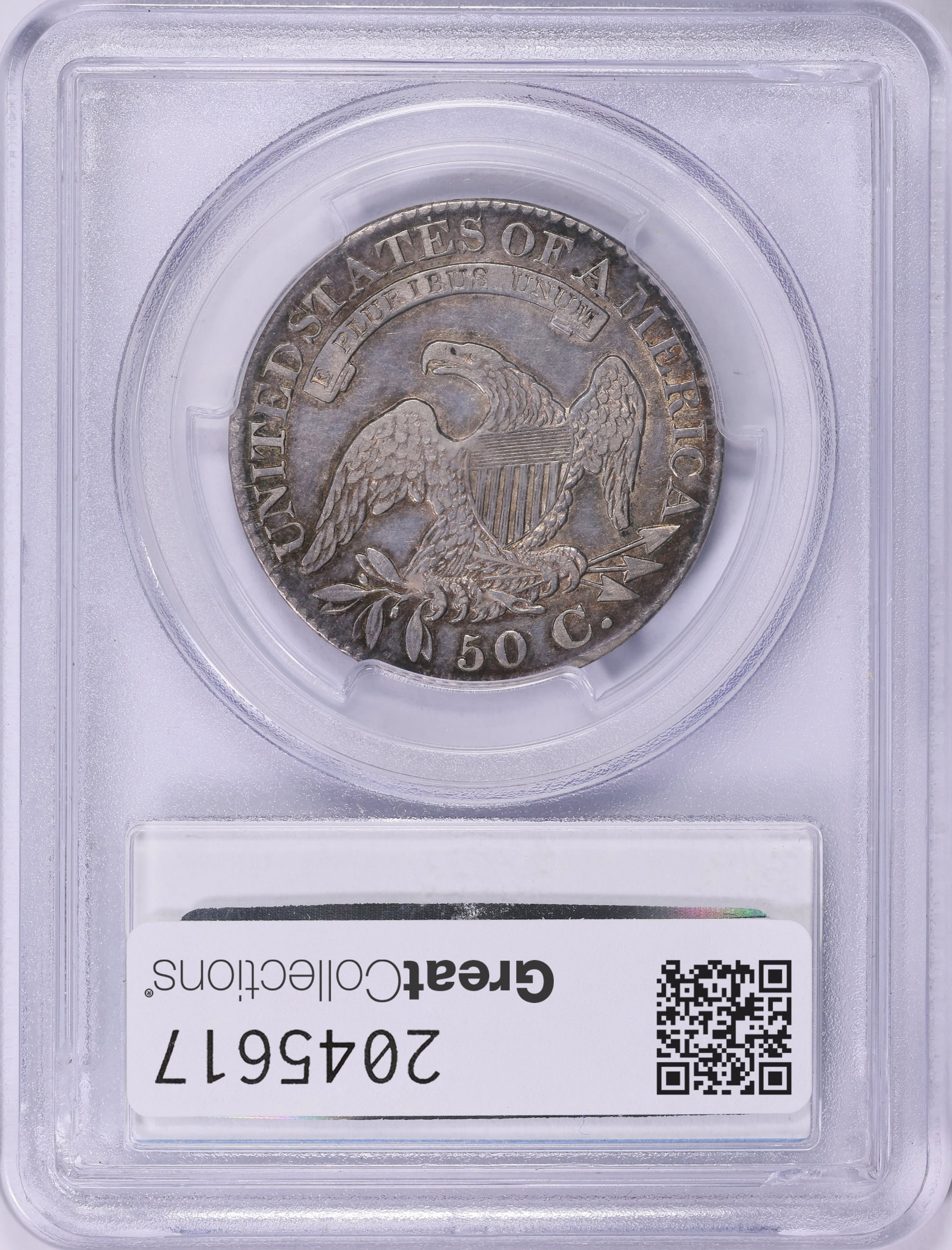 1827 Capped Bust Half Dollar Square Base 2 PCGS AU-50 (CAC Green) (Item ...