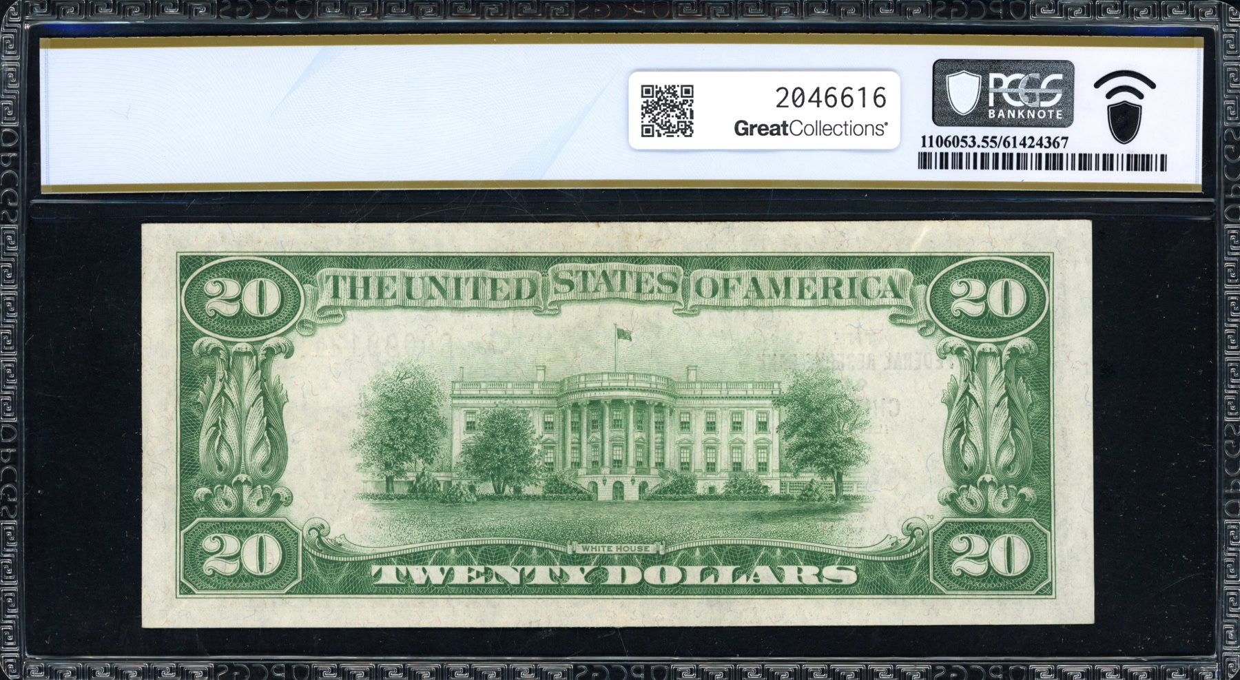 Fr. 1870-G (GA Block) 1929 $20 Chicago Federal Reserve Bank Note Jones ...