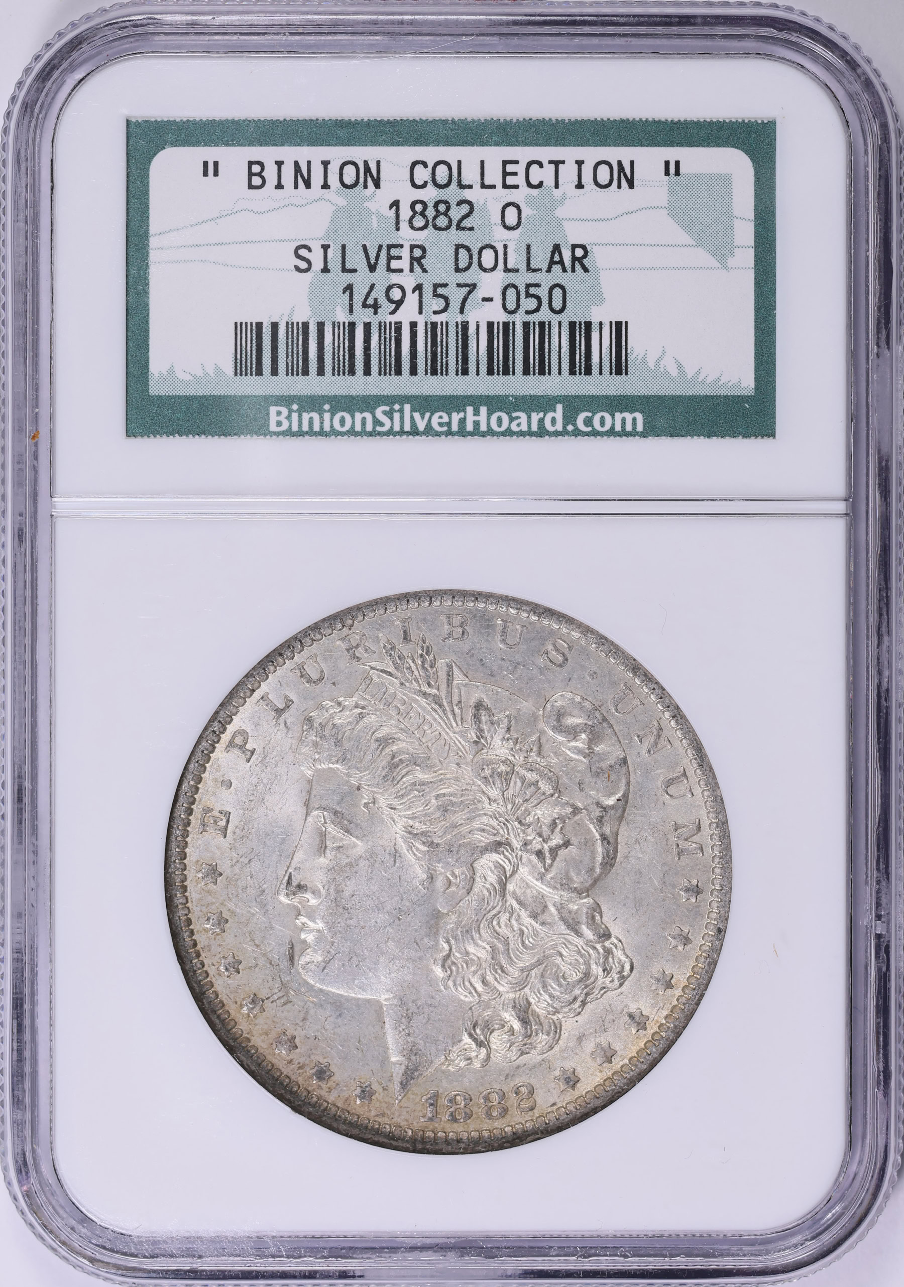 1882-O Morgan Silver Dollar NGC Certified (Binion Collection) (Item ...